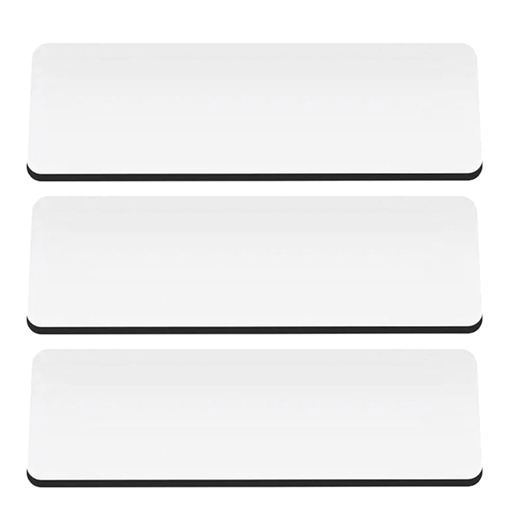 Worgeous 3pcs Diy Blank Name Badges With Clips Unpainted Blank Name ...