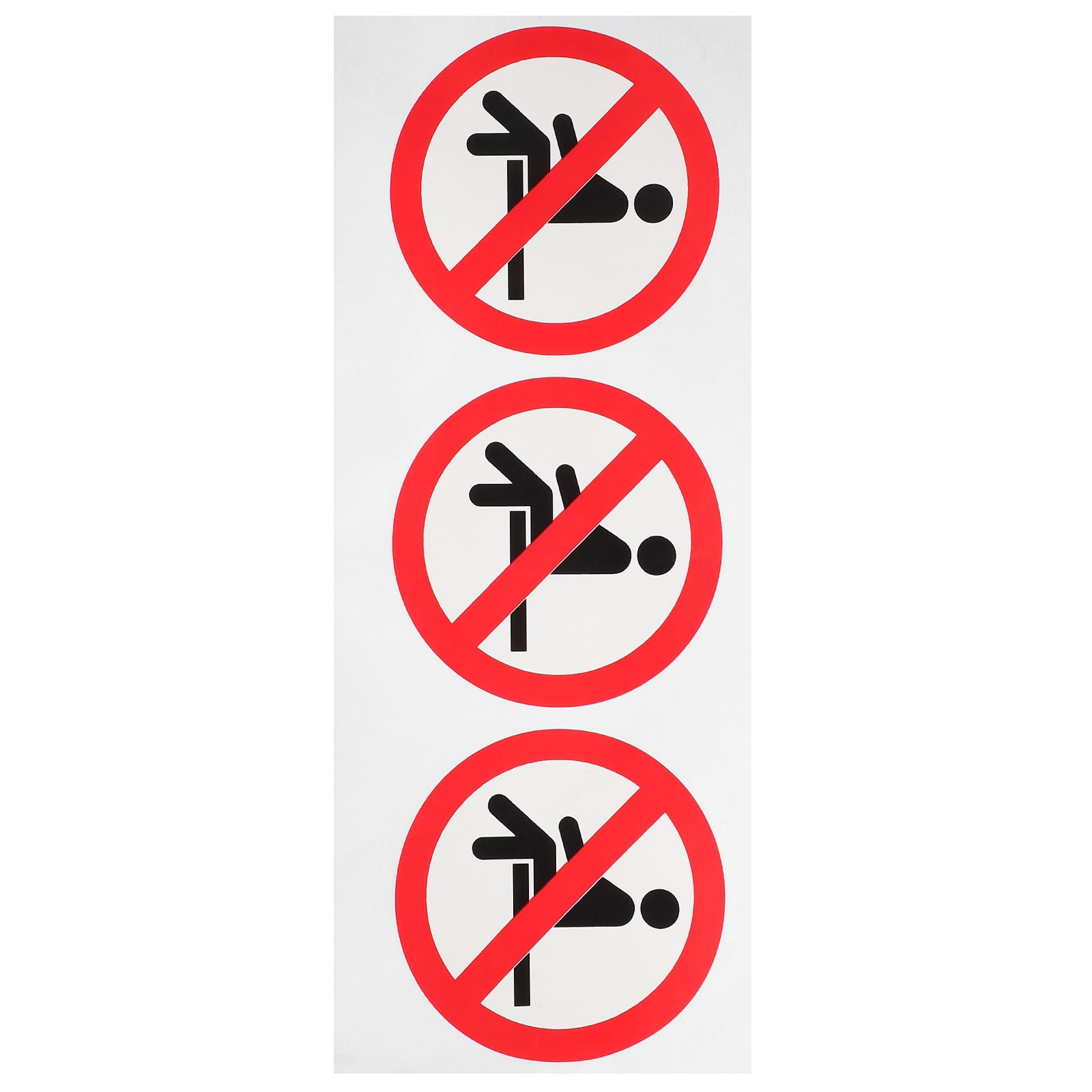 Worgeous Warning Safety Stickers for Prohibiting Sitting or Lying Down ...