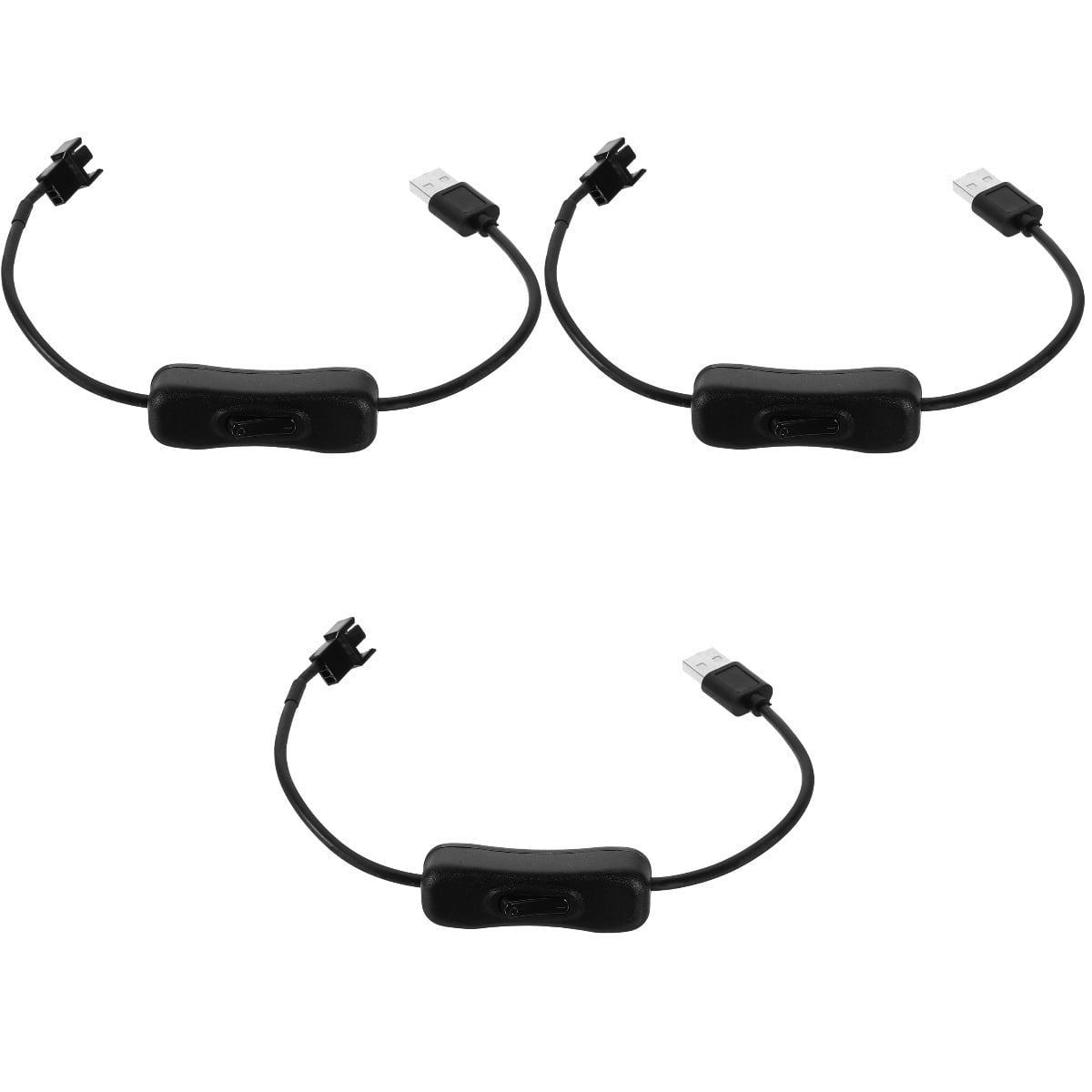 Worgeous 3pcs Fan Adapter Cable USB To Cable Fan Connector Cable Fan ...