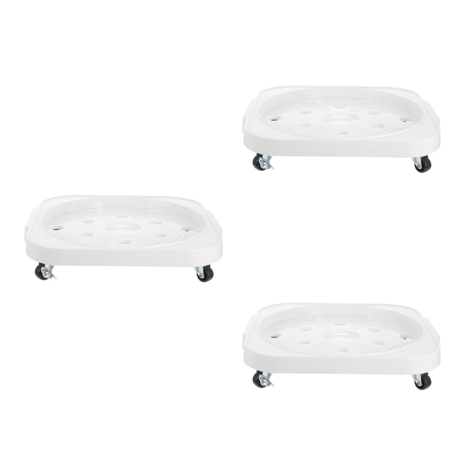 Worgeous 3pcs Gas Tank Tray Movable Propane Tank Base With Brake Wheels ...