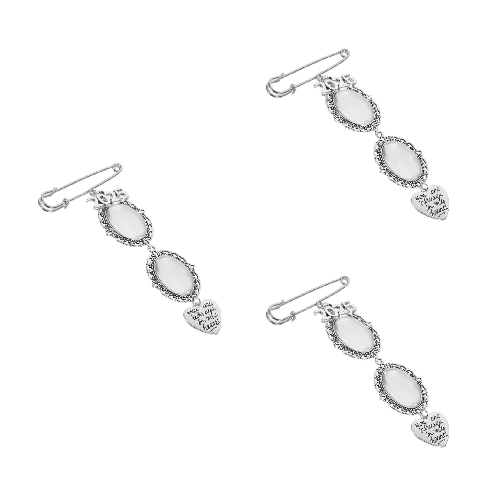 Worgeous 3pcs Graduation Memory Photo Lapel Pin Graduation Cap ...