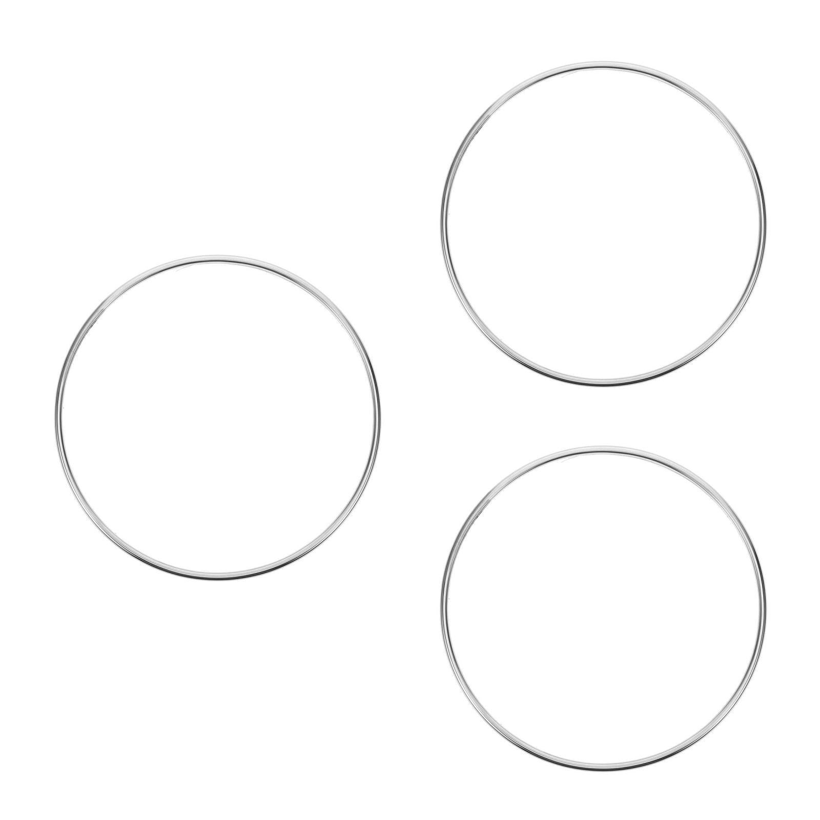 Worgeous 3pcs Heavy-Duty Steel Trash Can Compression Ring Secure Waste ...