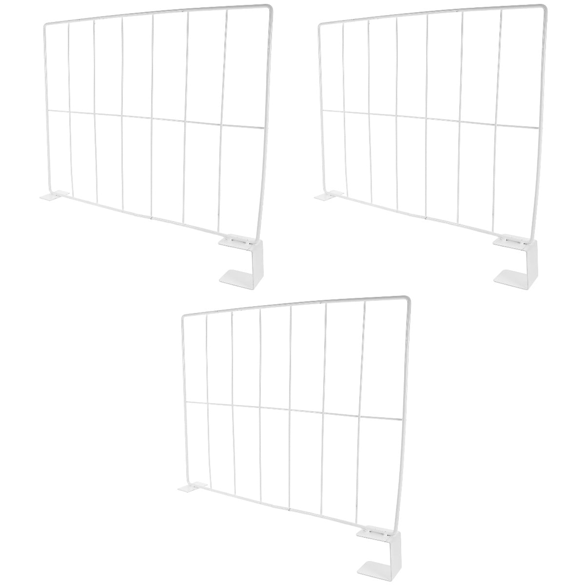Worgeous 3pcs Iron Mesh Shelf Separator Shelf Divider for Closets ...