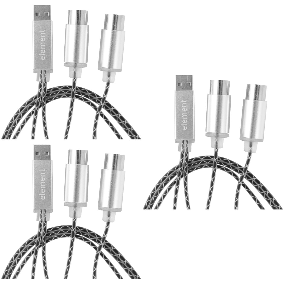 Worgeous 3pcs MIDI to USB Cable Adapter for PC Laptop Keyboard MIDI ...