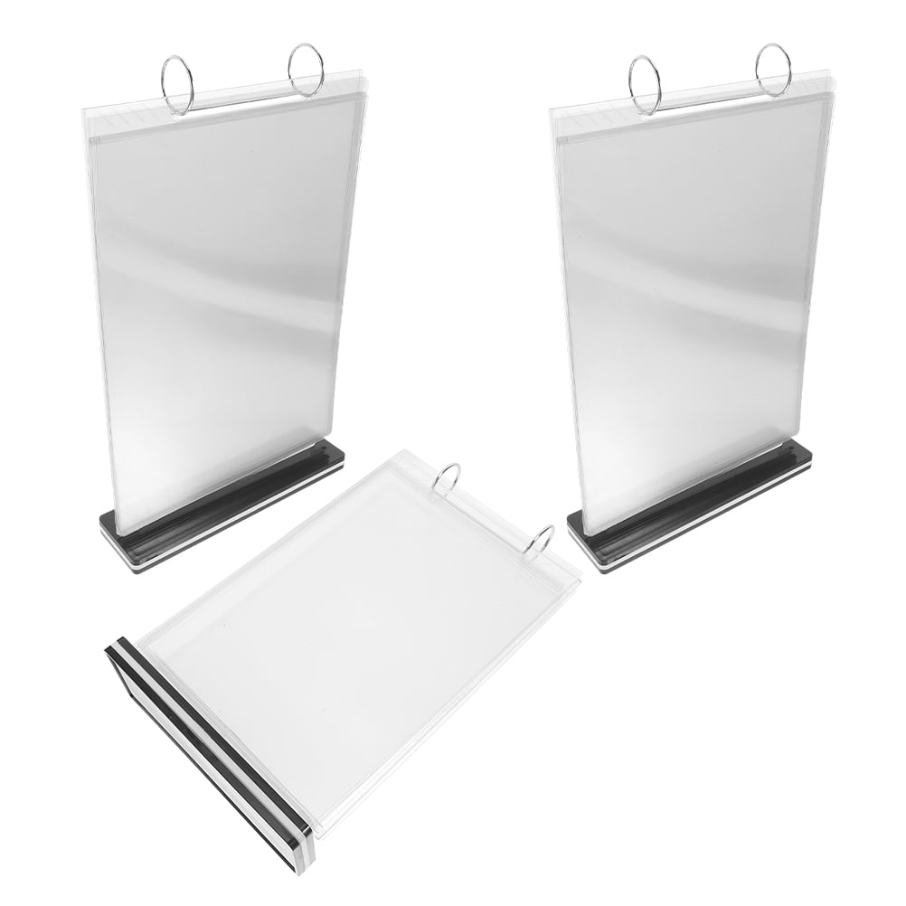 Worgeous 3pcs Menu Holder For Table Menu Display Holder Flip Menu ...