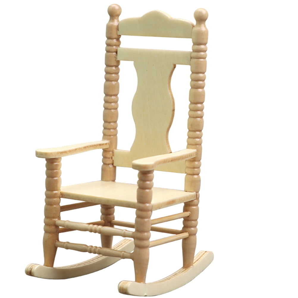 Worgeous 3pcs Mini Wooden Chair Small Furniture Figurine Wood Tiny ...