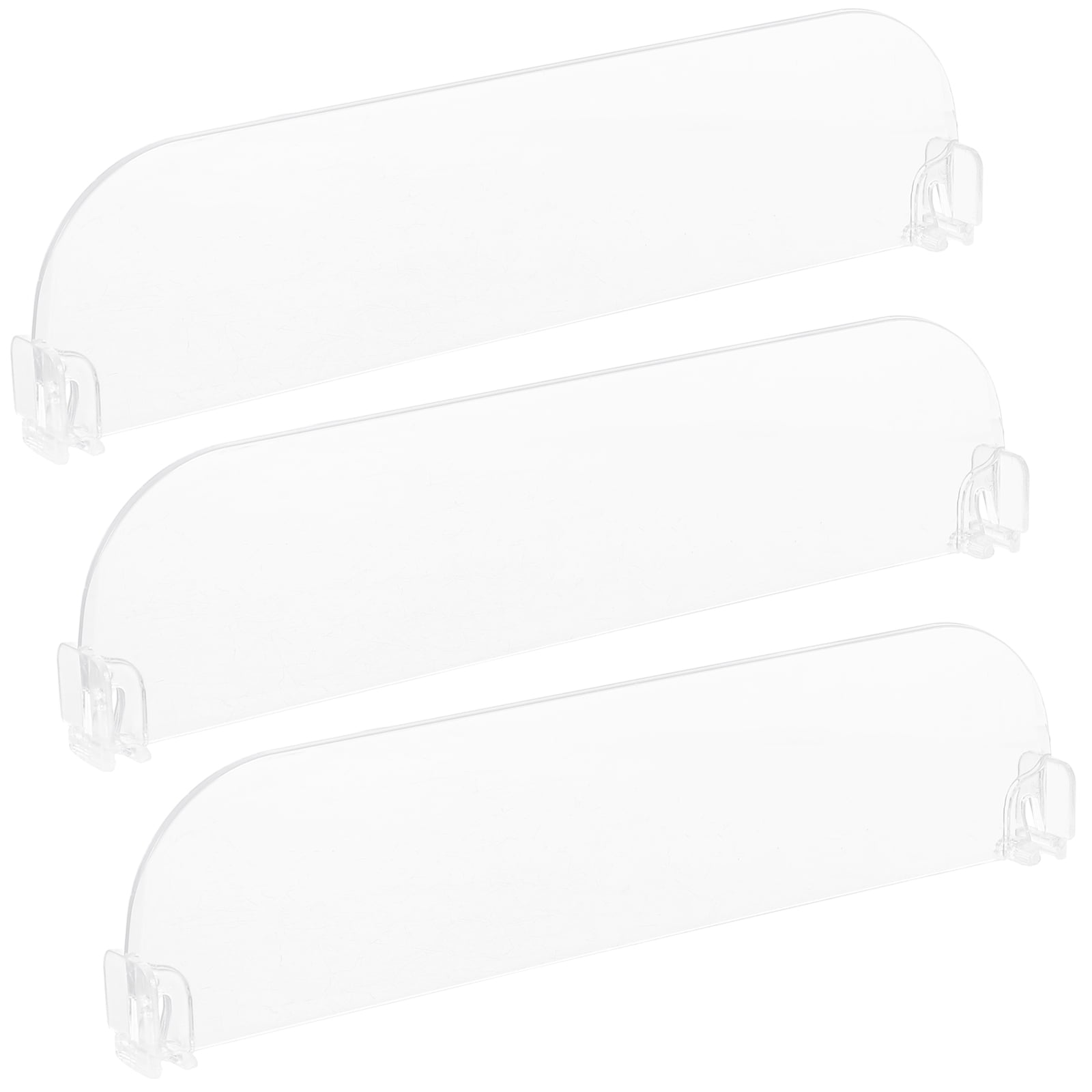 WHAMVOX Clear Shelf Separators For Home And Company 3Pcs 9.4X2.4X0.9In ...
