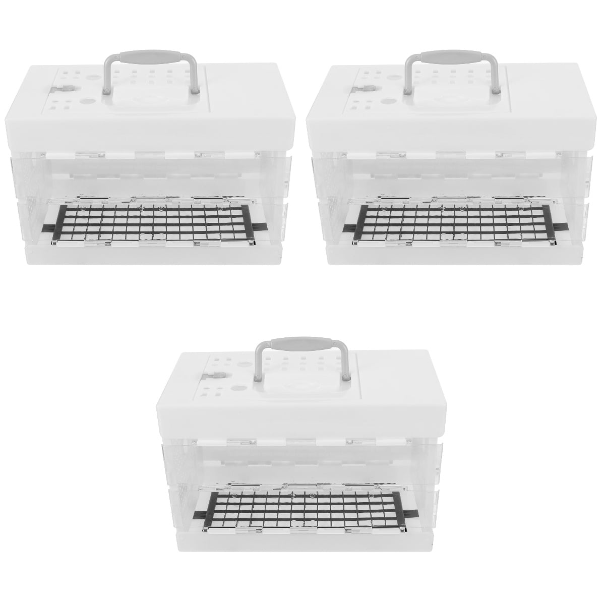 Worgeous 3pcs Portable Bird Cage Parrot Cage Bird Travel Carrying Cage ...