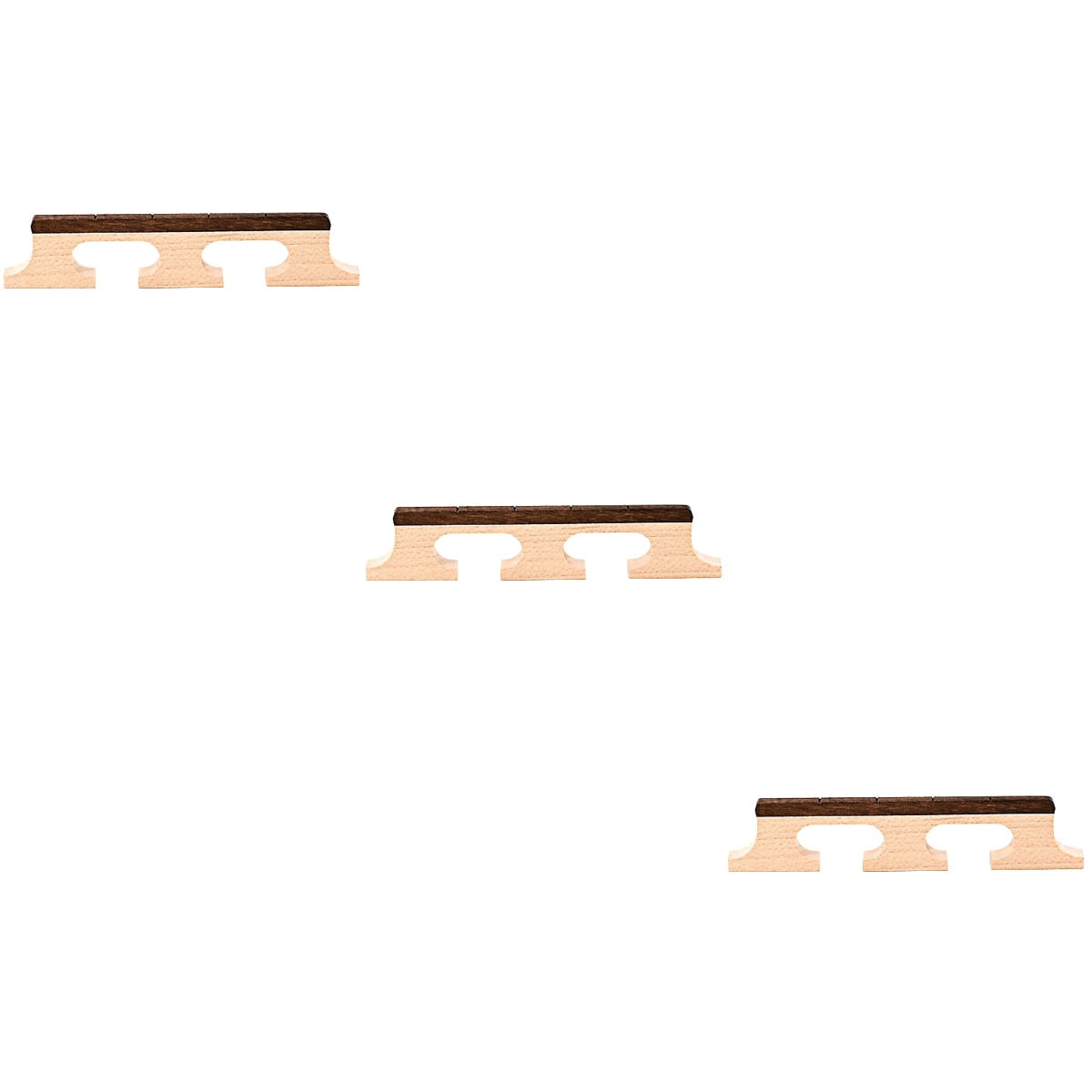 Worgeous 3pcs Professional Banjo Bridge Replacement 3 Feet Wood Banjo ...
