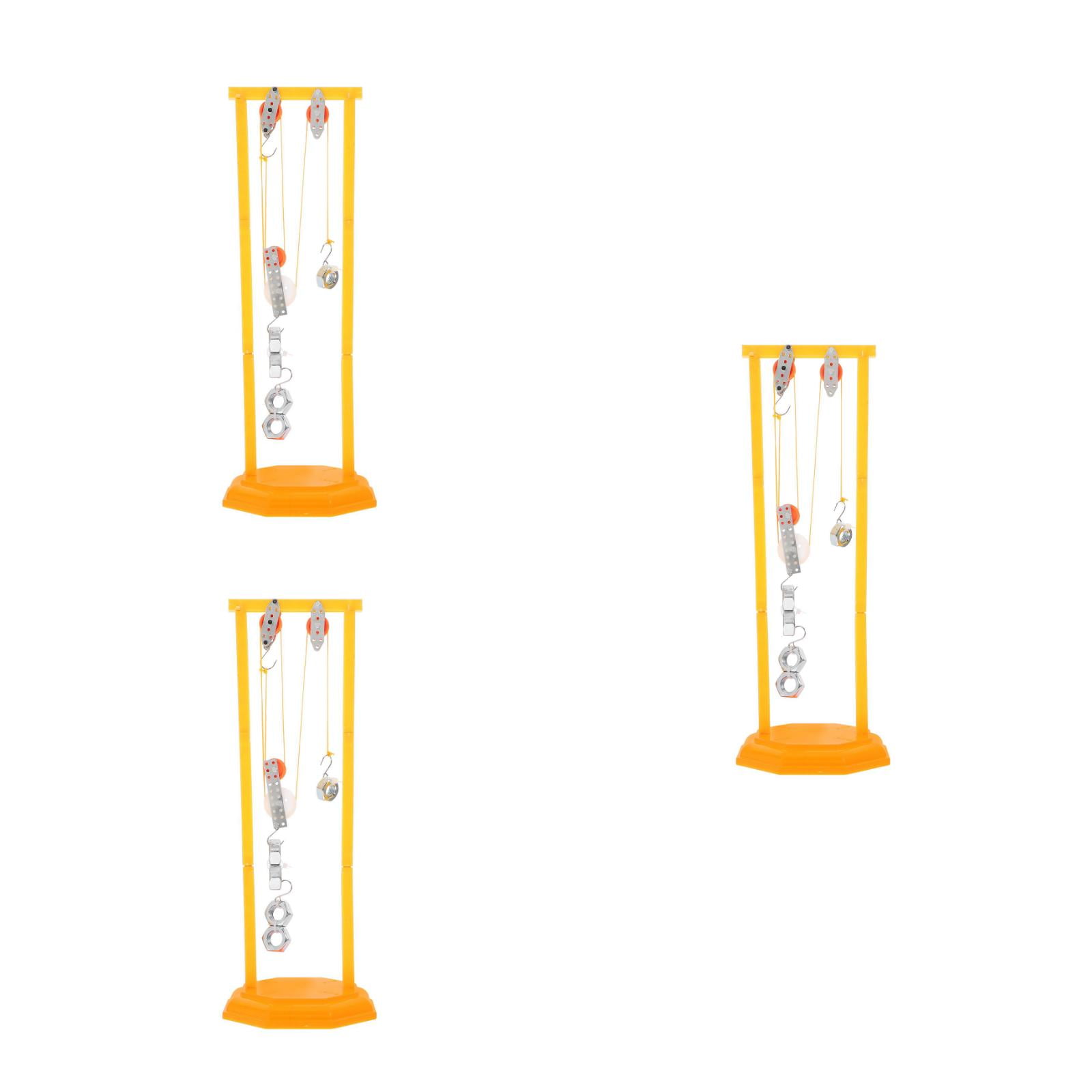Worgeous 3pcs Pulley Kit Pulley Block Physics Experiments Educational ...