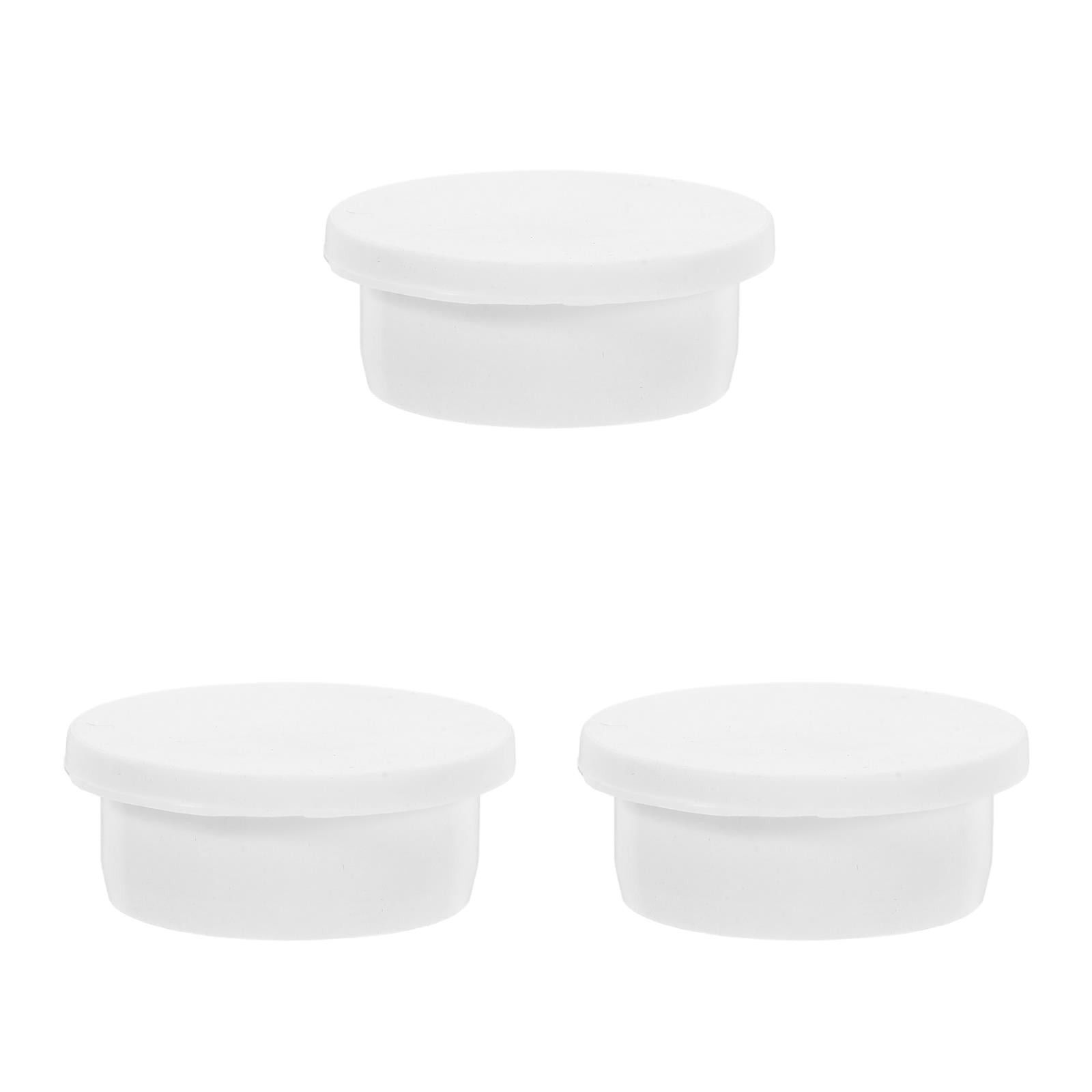 Worgeous 3pcs PVC Pipe End Cap Plug Easy to Install for Protecting Steel and Plastic Pipes from ...