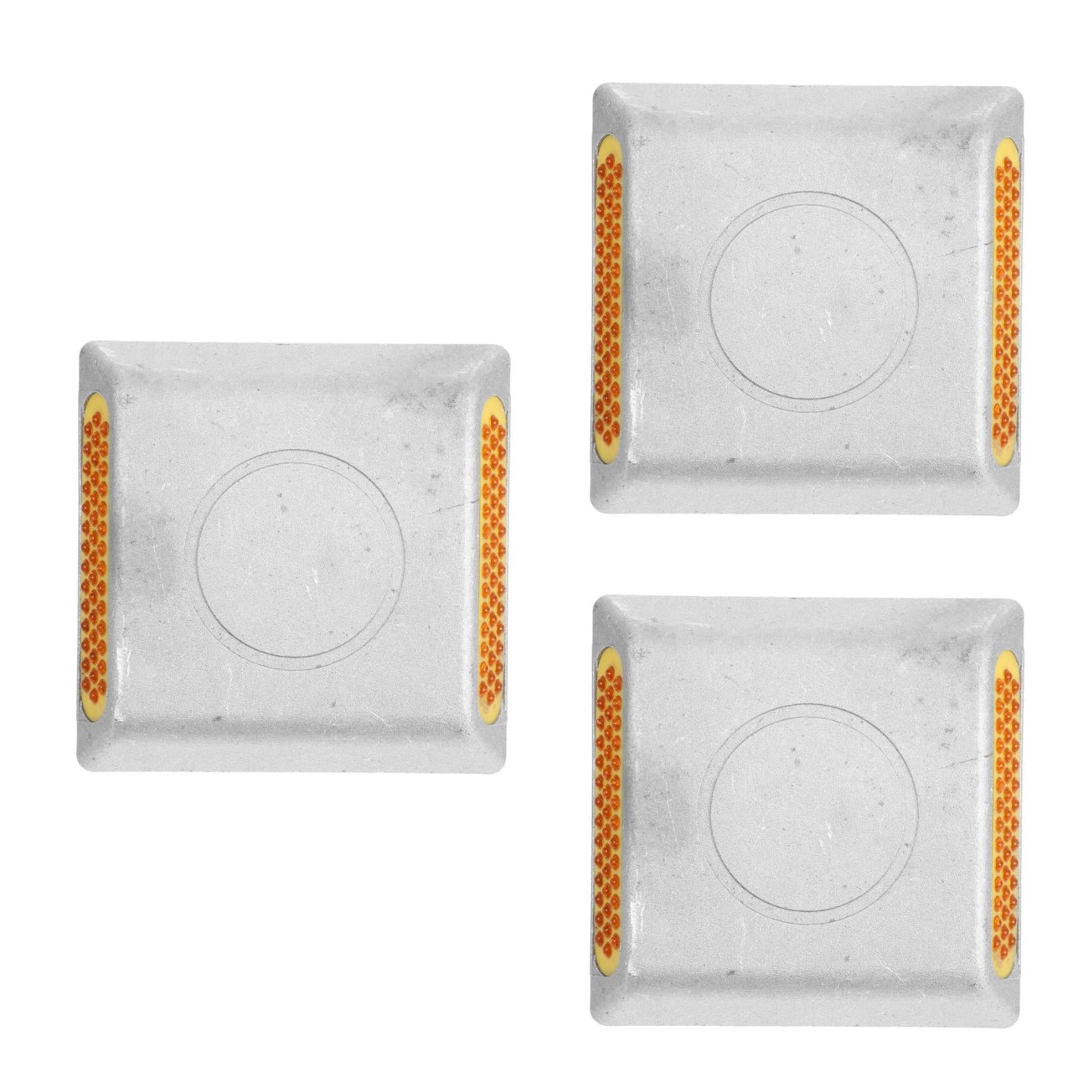 Worgeous 3pcs Reflective Pavement Marker Road Driveway Reflector Street ...