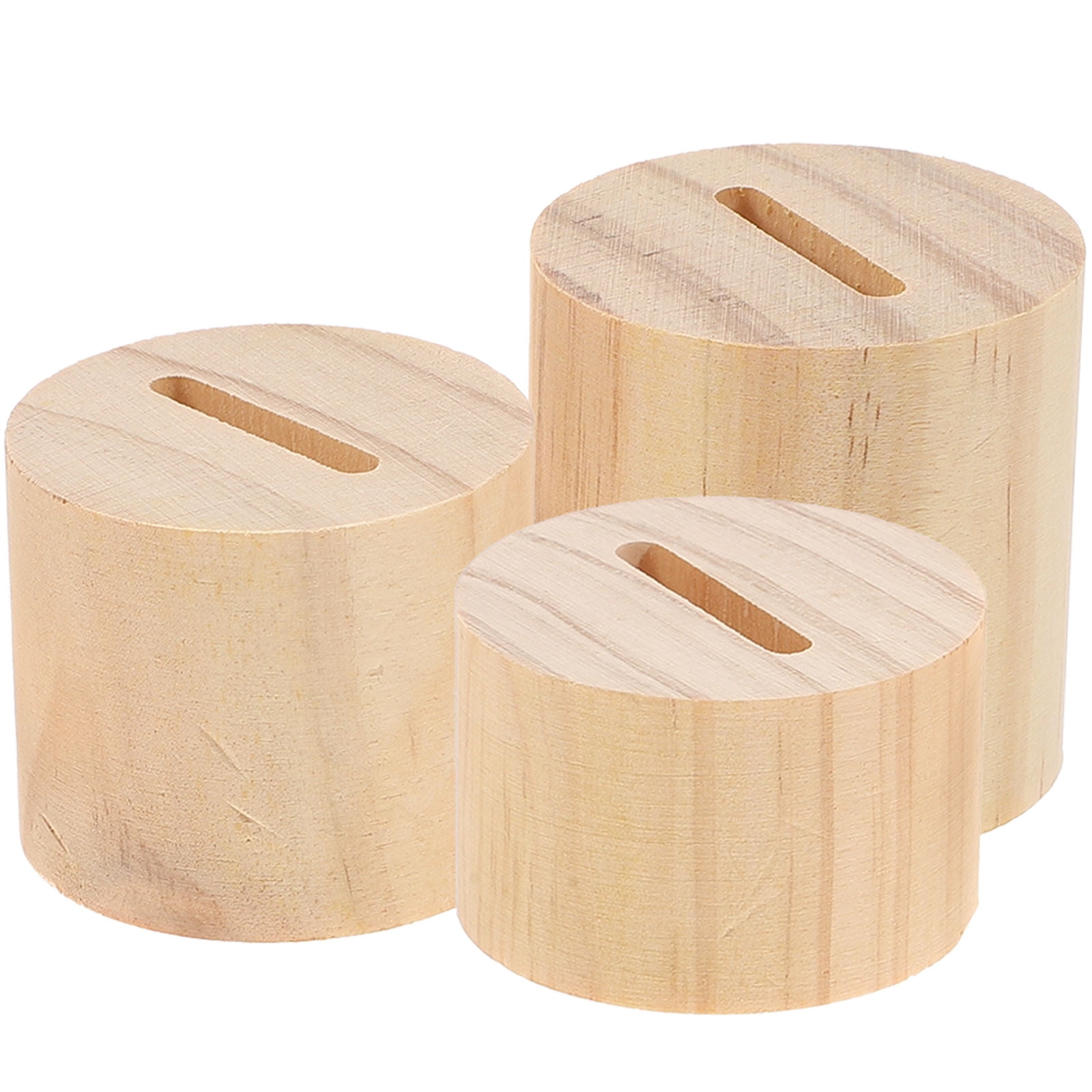 Worgeous 3pcs Ring Display Stand Wooden Ring Holder Ring Desktop Holder ...