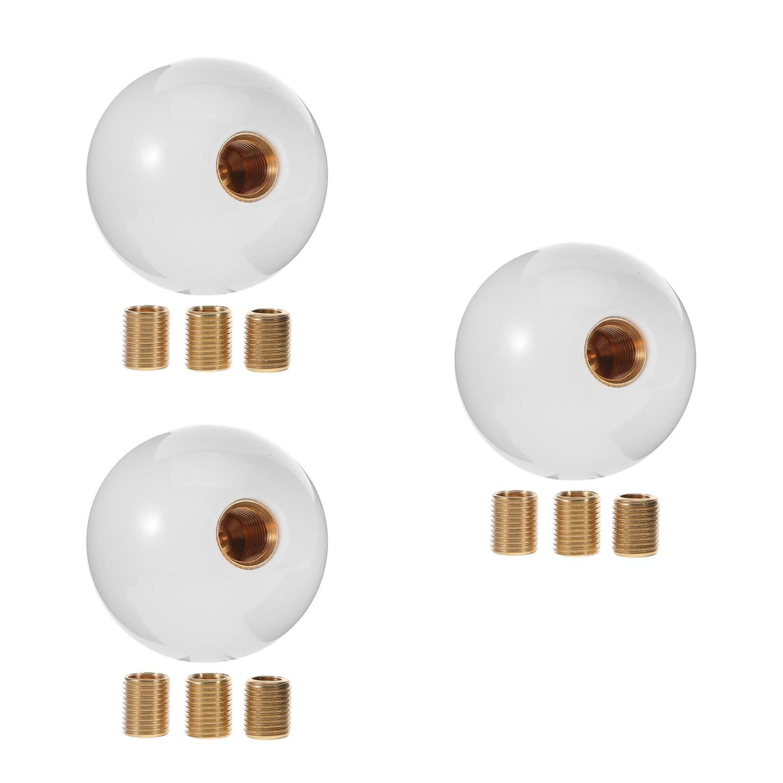 Worgeous 3pcs Shift Knob Real Carbon Fiber Gear Shifter Spherical Type ...