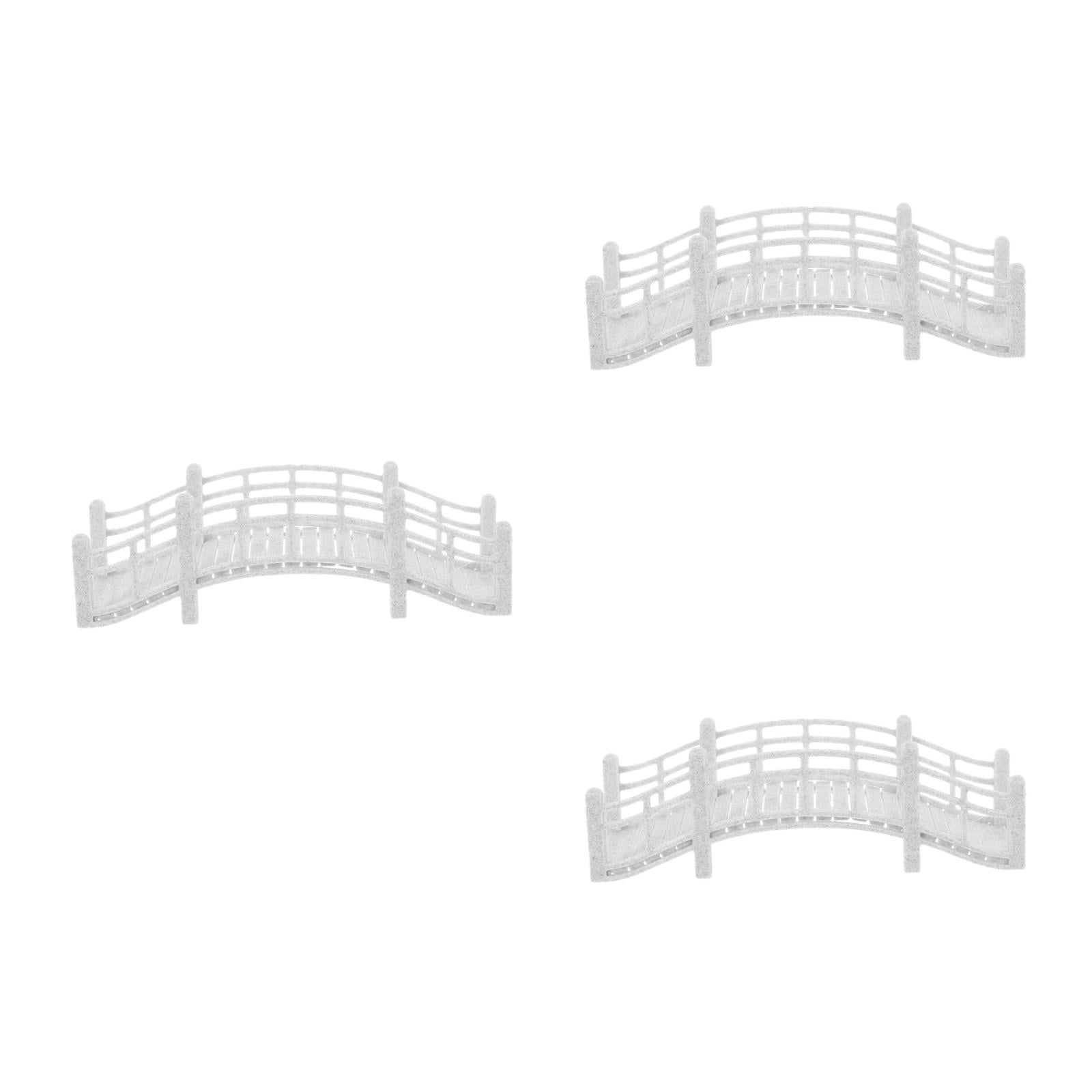 Worgeous 3pcs Small Garden Bridge Prop Miniature Bridge For Outdoor ...