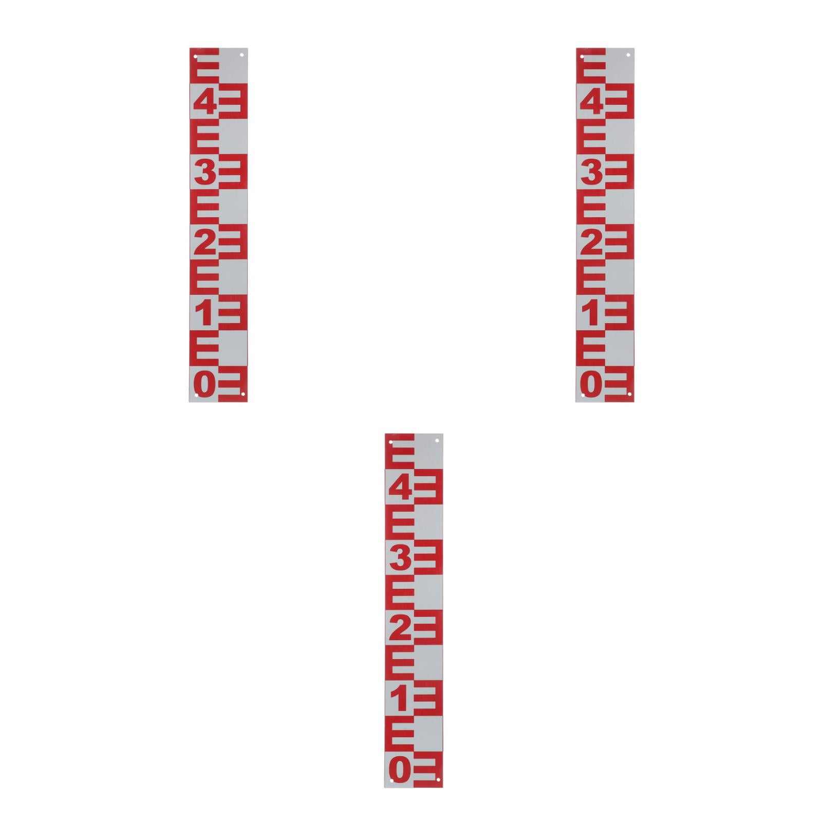 Worgeous 3pcs Stainless Steel Water Level Scale Pond Water Gauge ...