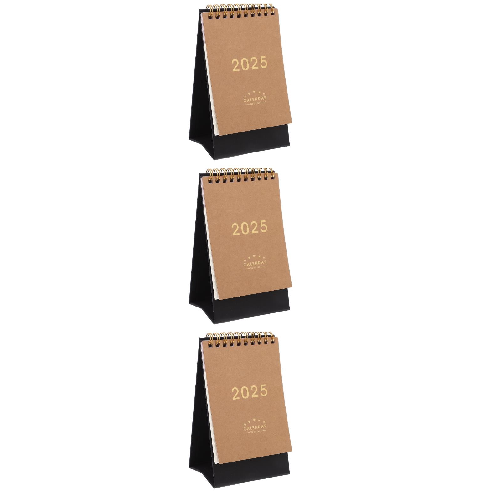 Worgeous 3pcs Standing Flip Calendar 2024-2025 Desk Planner Monthly ...