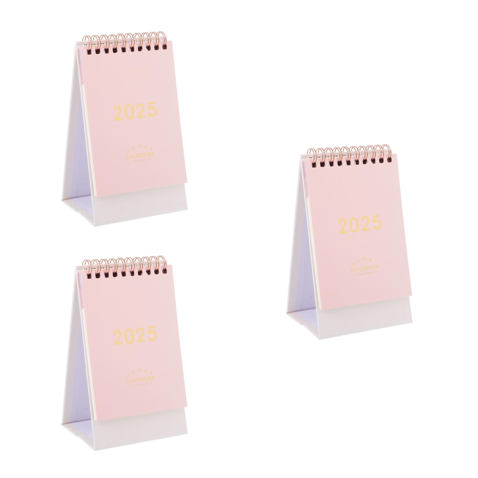 Worgeous 3pcs Standing Flip Calendar 2024-2025 Desk Planner Monthly ...