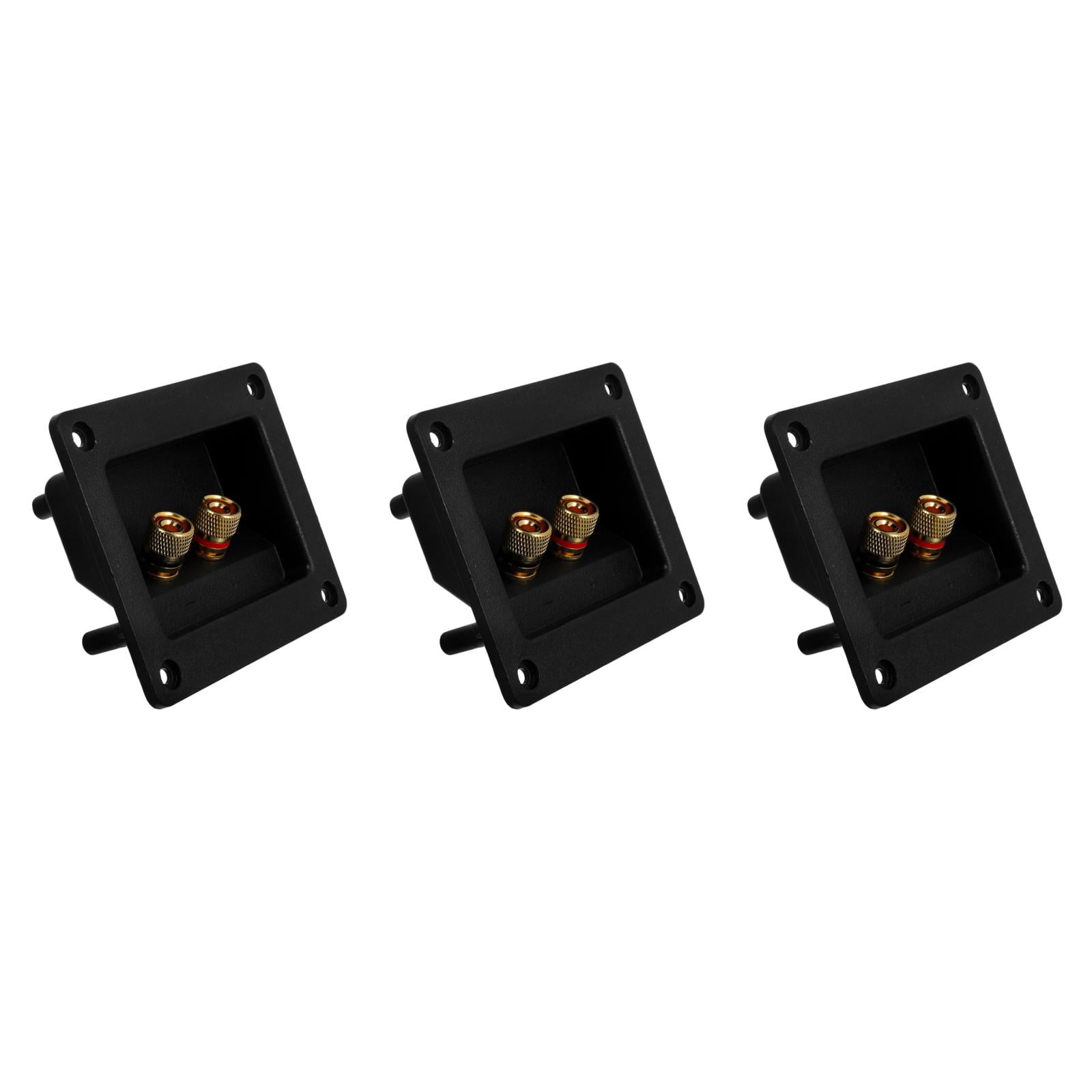 Worgeous 3pcs Subwoofer Plug Connector Square Speaker Terminal Cup ...