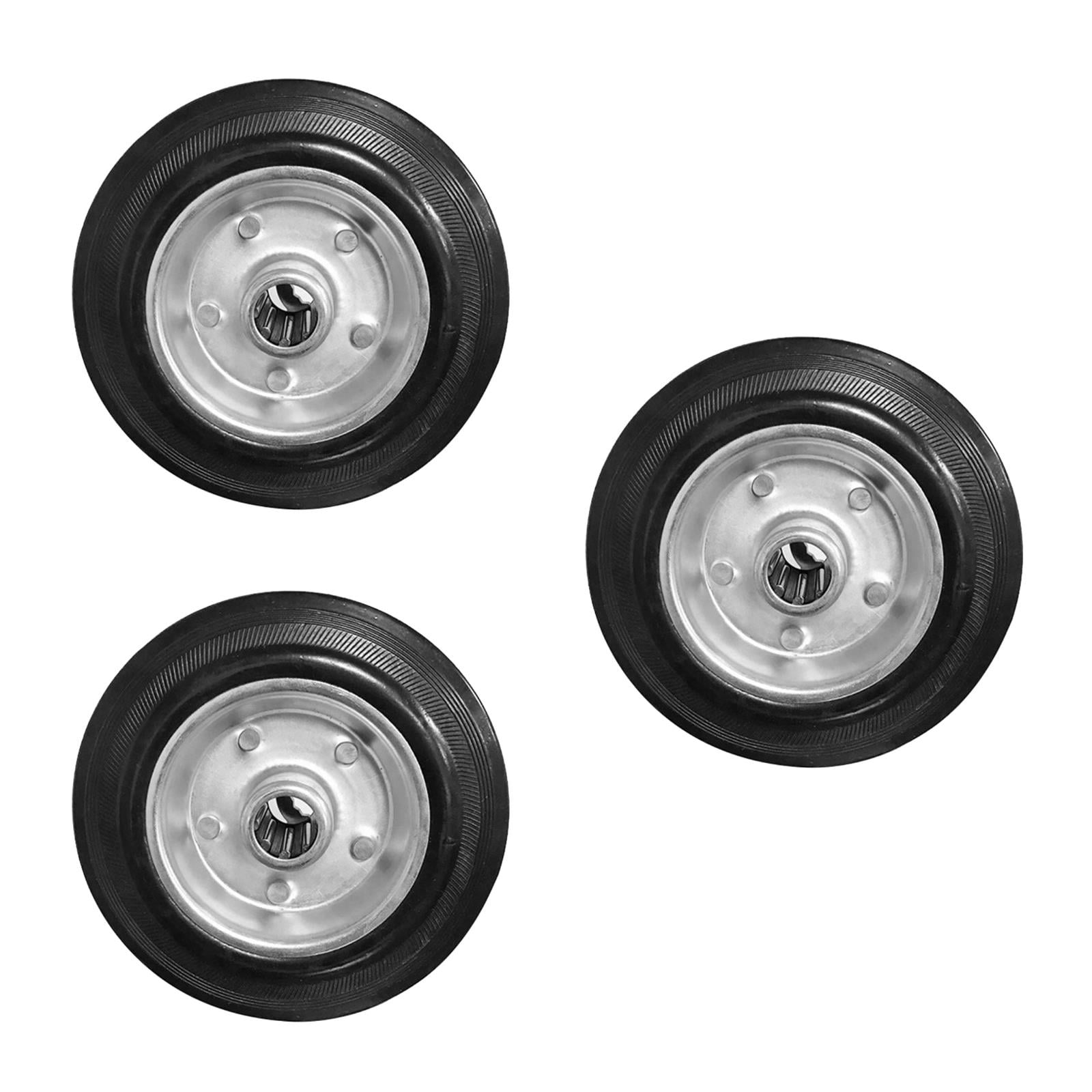 Worgeous 3pcs Swivel Wheel Heavy Duty Solid Rubber Swivel Caster Wheel ...