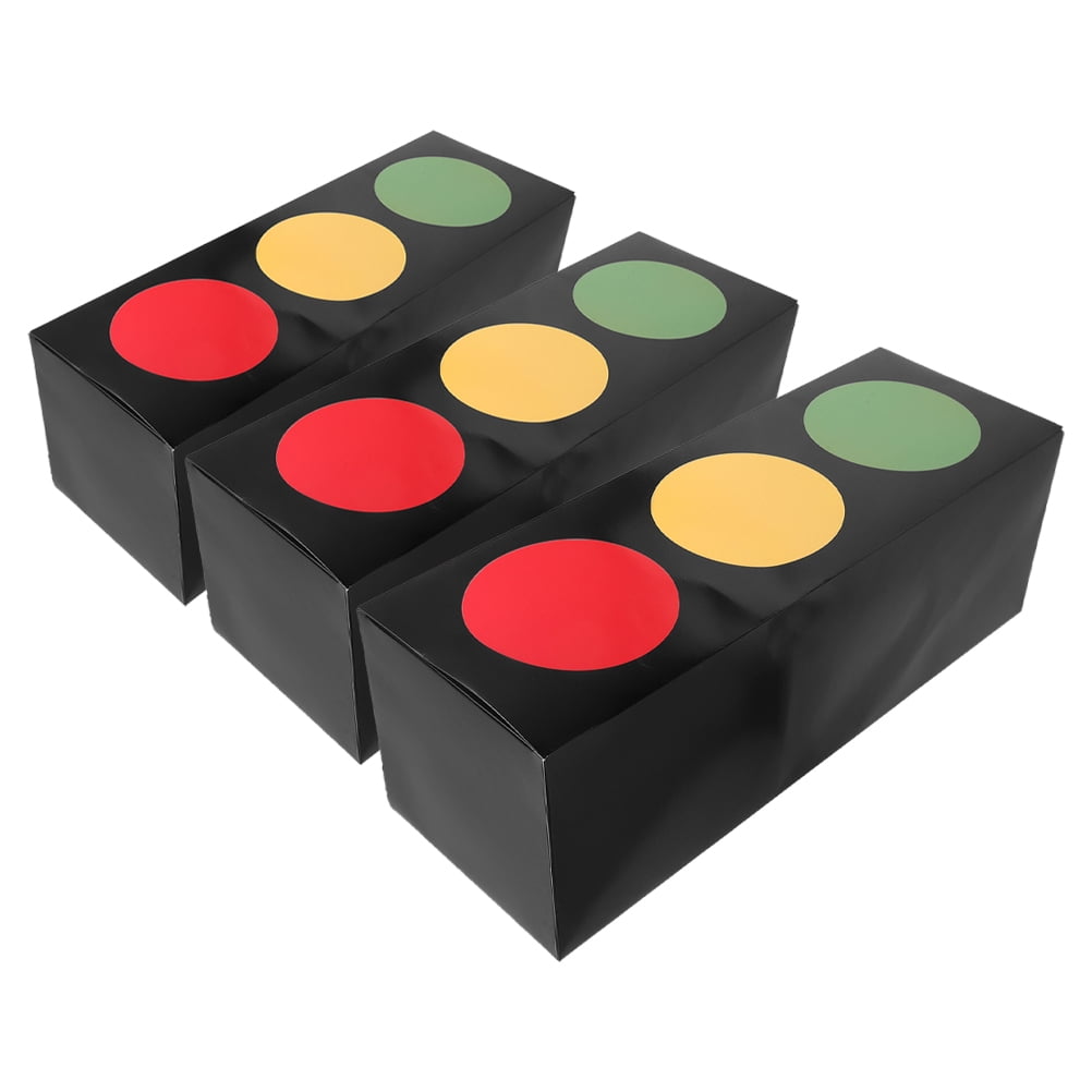 Worgeous 3pcs Traffic Light Favor Boxes Table Centerpieces For Car ...