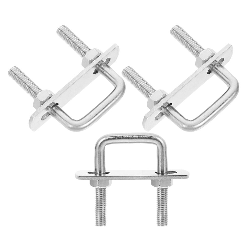 3pcs U Shape Bolt U Tube Clamp Bolt Fastener Heavy Duty Boat Trailer U ...