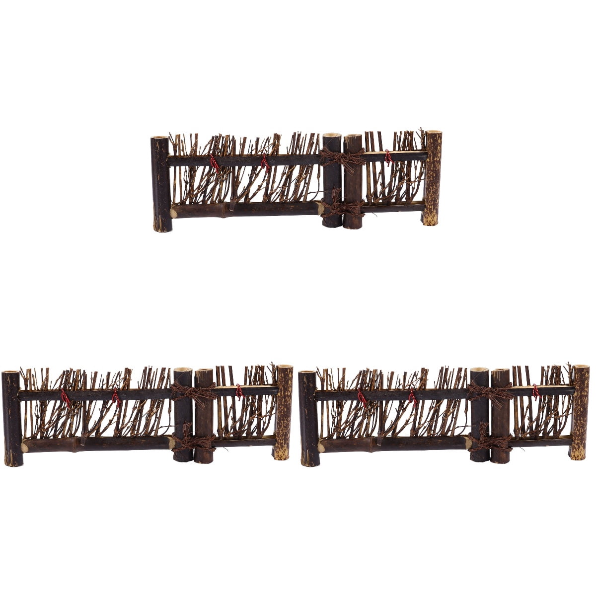 HOOWIFFY Wooden Fence Adornment Micro Landscape Decor Tea Ceremony ...