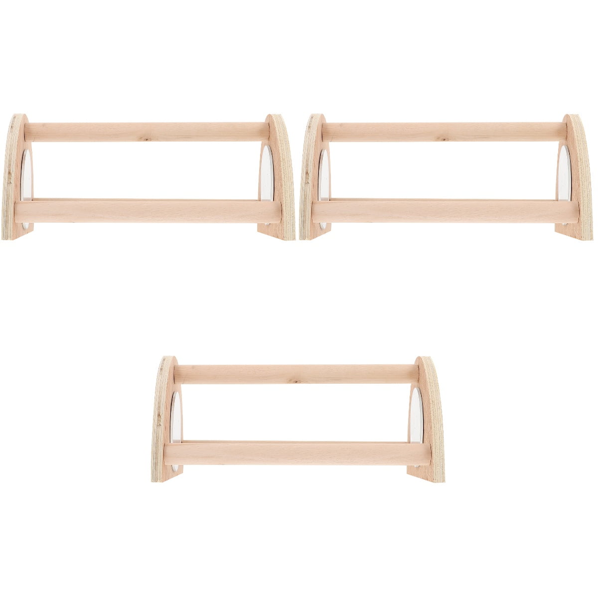 Worgeous 3pcs Wooden Chicken Hen Perch Stand Birds Standing Rod Parrot ...