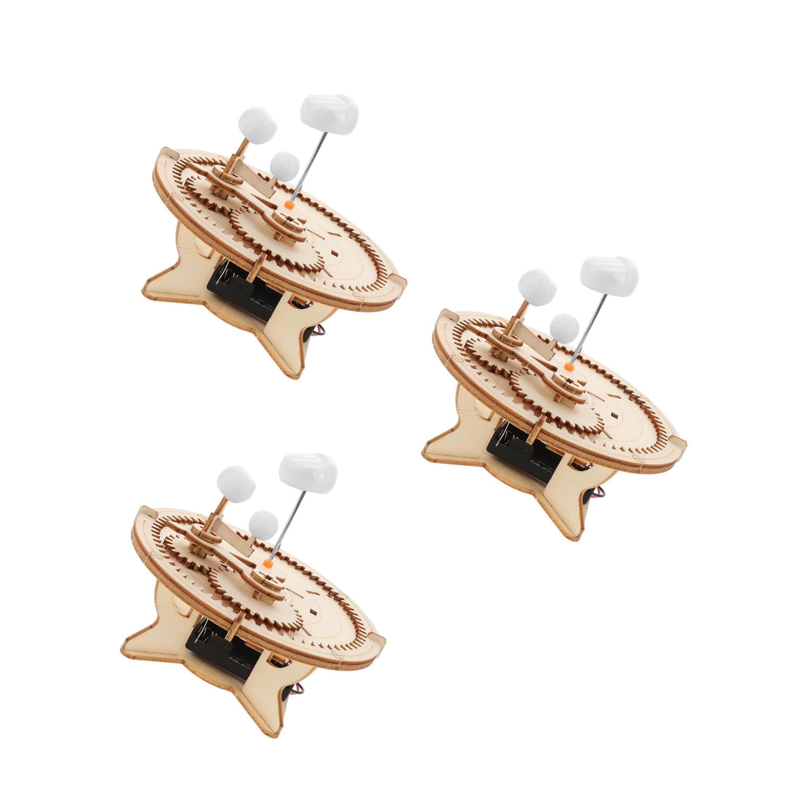 Worgeous 3pcs Wooden Solar System Model Kit Kids DIY Assembly Puzzle ...