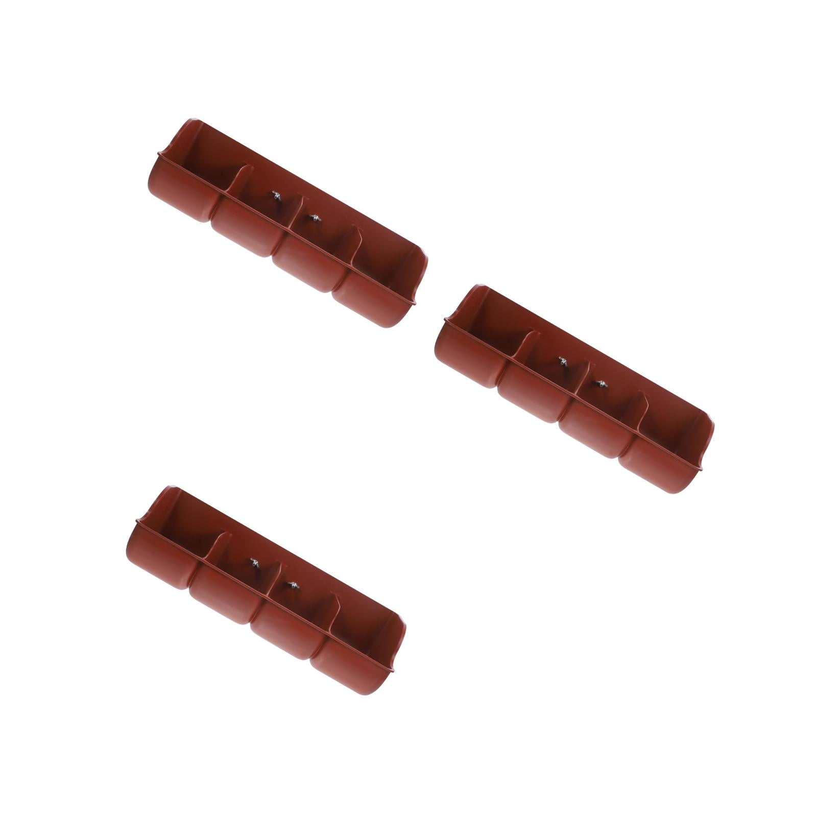 Worgeous 3pcs farm feeding trough with 4 compartment farm feeding water ...