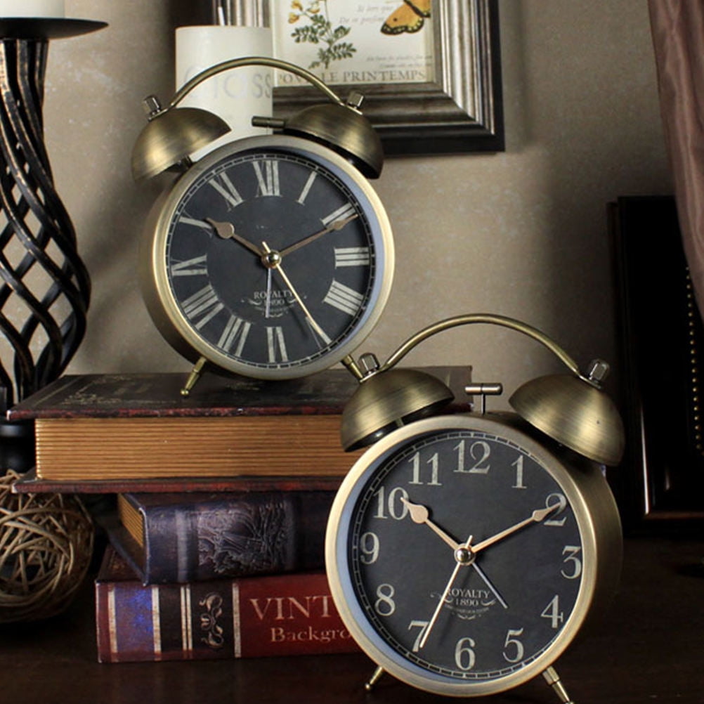 Worgeous 4 " Metal Alarm Clock Without Battery Simple Design - Walmart.com