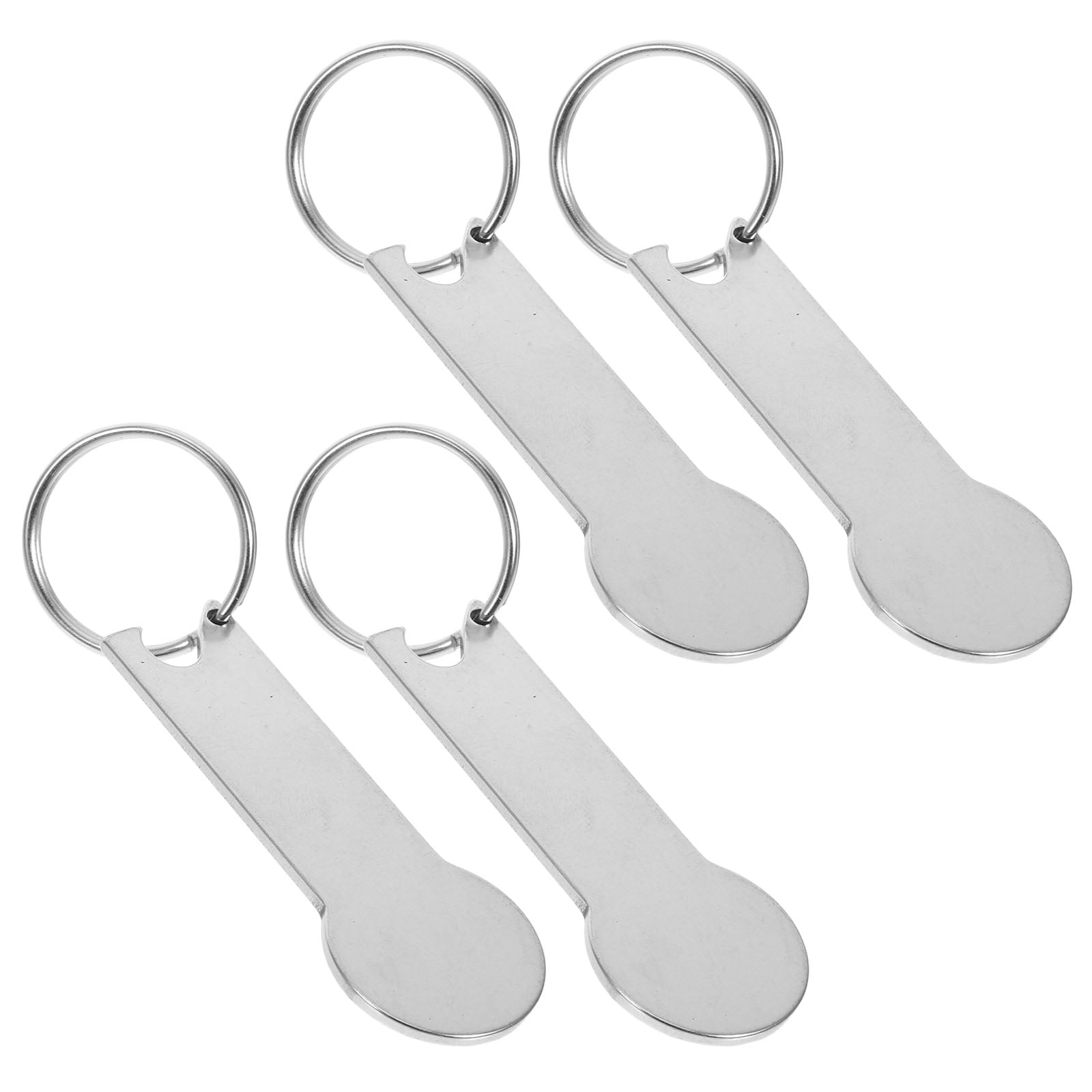 Worgeous 4 PCS Key Chain Supermarket Trolley Tokens Shopping 6.00X2 ...