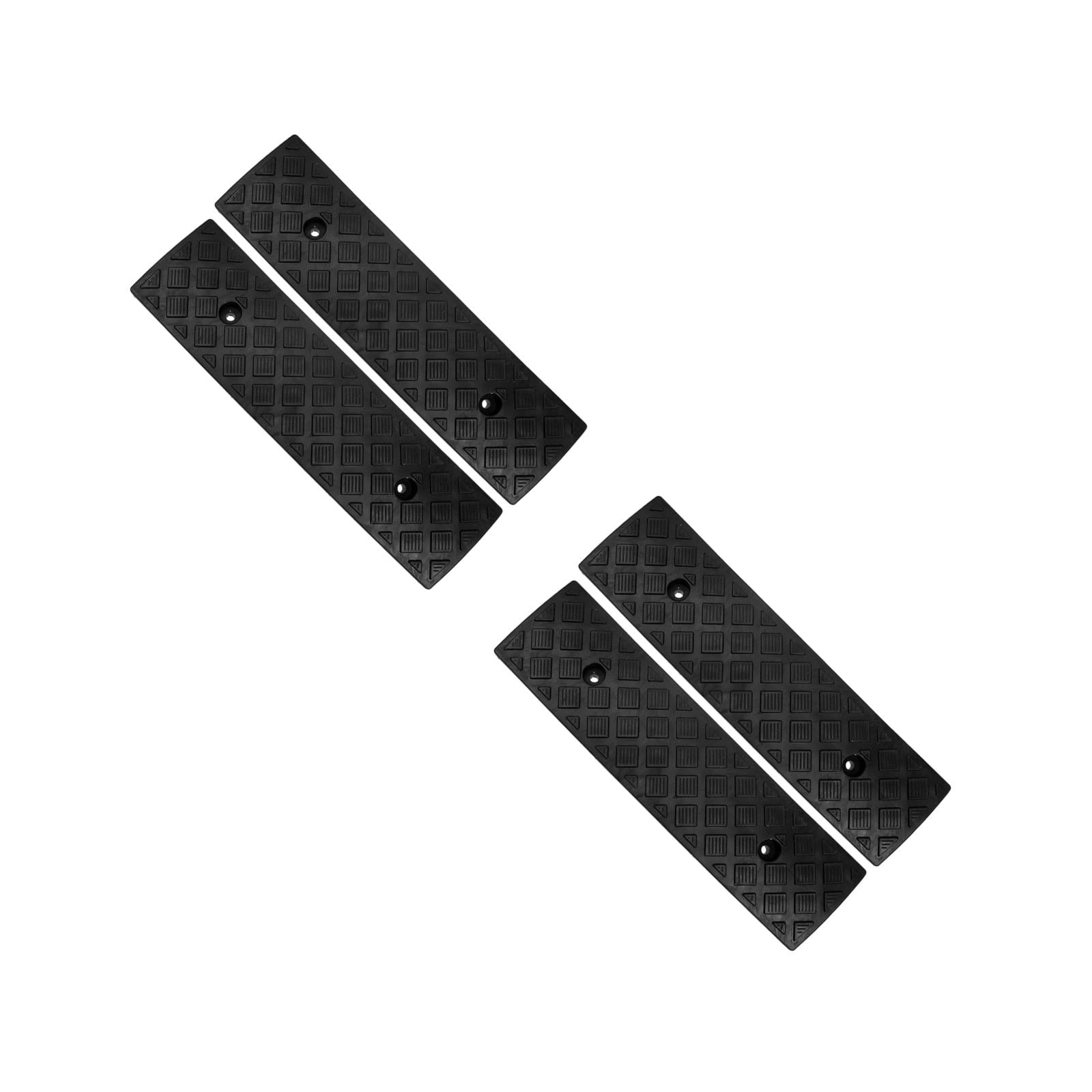 Worgeous 4 PCS Threshold Ramp Driveway Heavy Duty Ramp Threshold Ramp ...