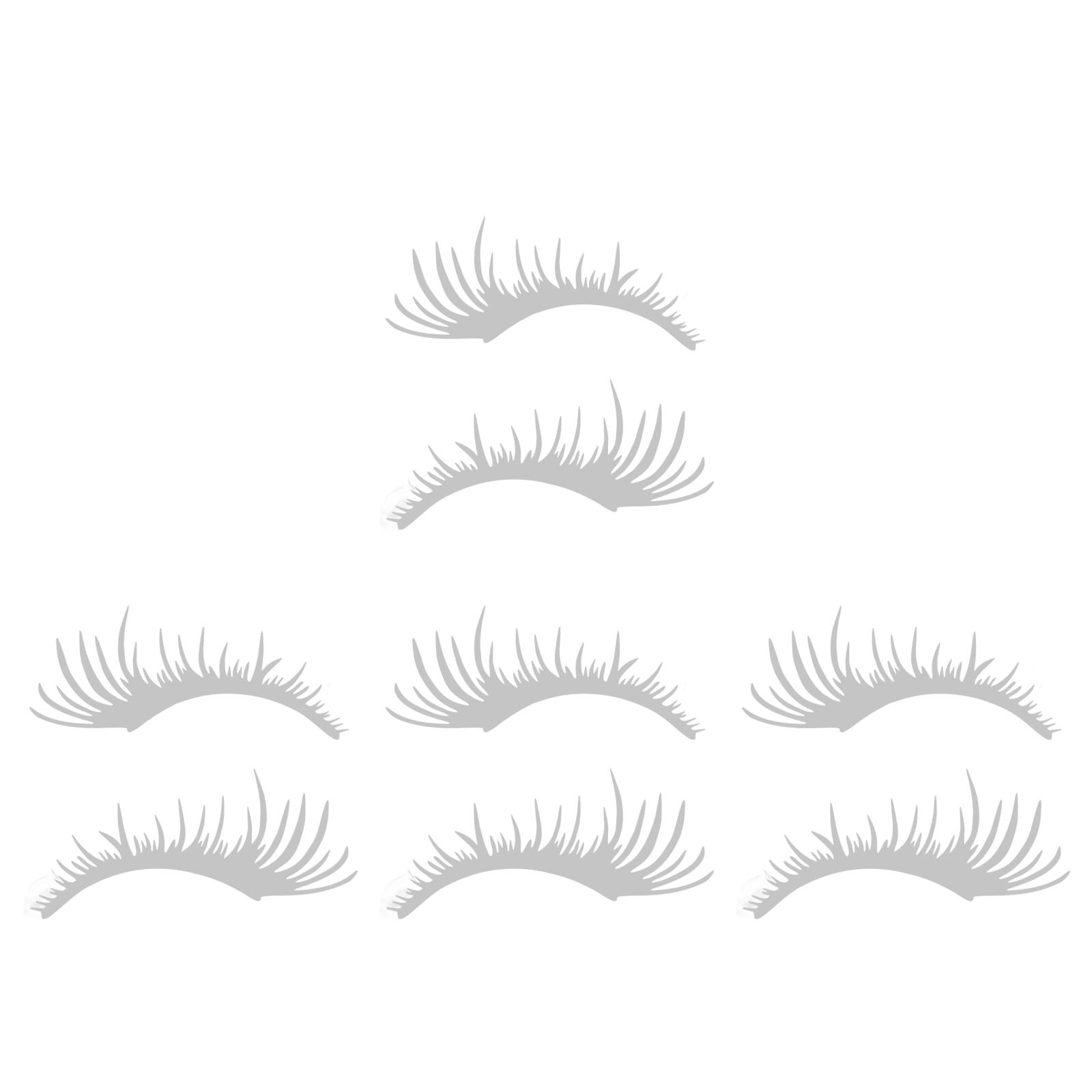 Worgeous 4 Pairs Automotive Headlight Eyebrow Eyelashes Universal ...