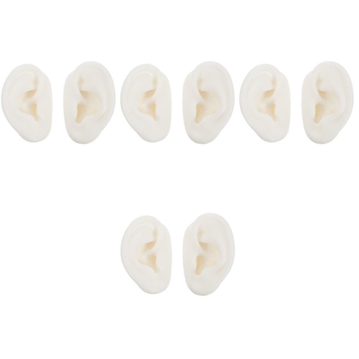 Worgeous 4 Pairs Silicone Fake Ear Display Artificial Ear Model ...