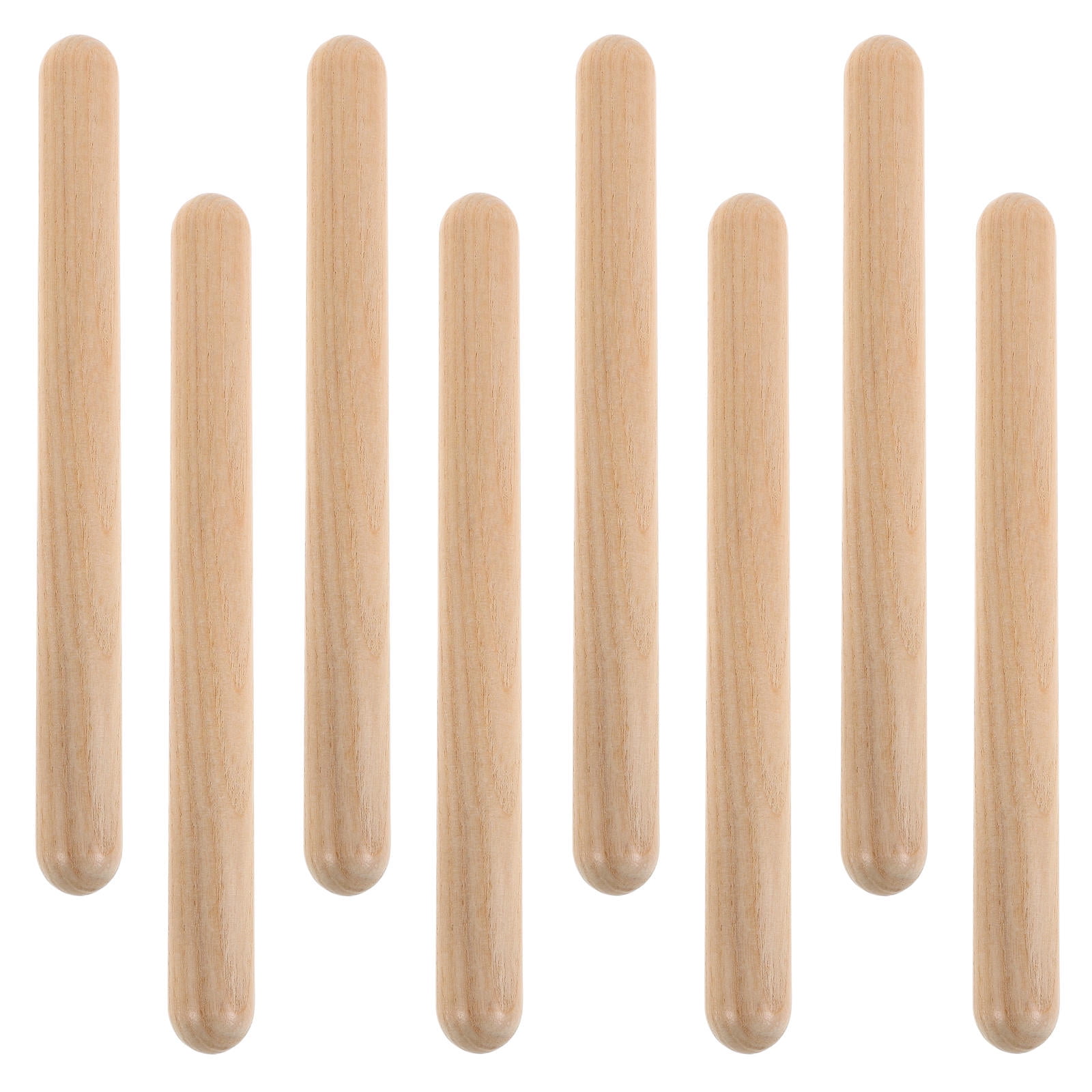 Worgeous 4 Pairs Wood Rhythm Sticks Natural Music Sticks Music Sticks ...