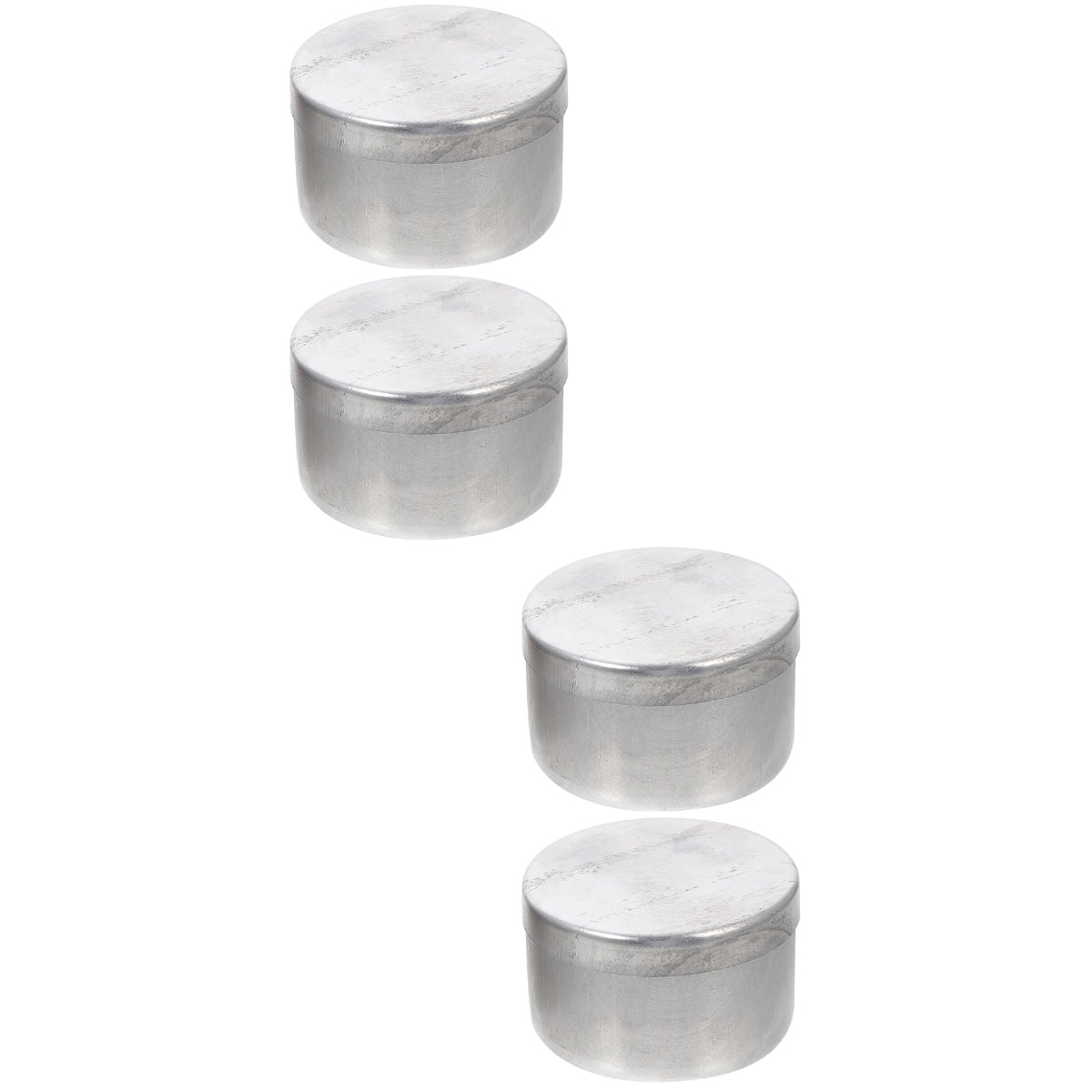 WORGEOUS 4 Pcs Aluminum Weighing Boxes Sampling Weighing Jars Labs Soil ...