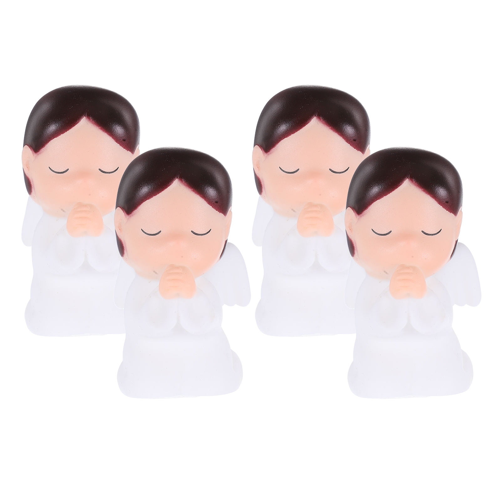 Worgeous 4 Pcs Angel Figurine Cake Topper For Birthday Party Small ...