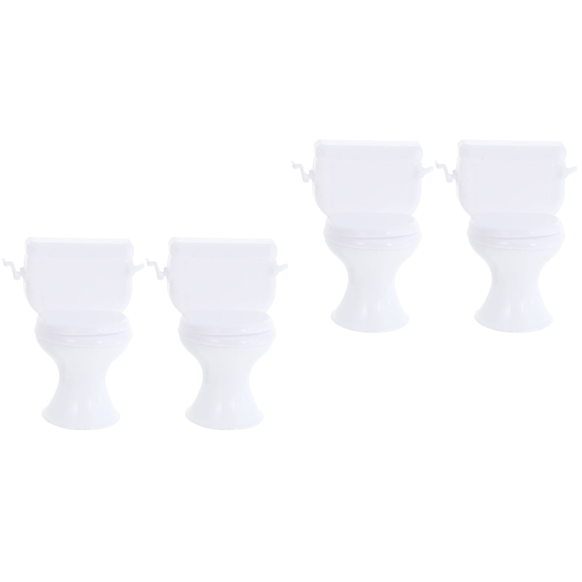 Worgeous 4 Pcs Bathroom Toilet Toilet Cake Topper White Toilet for ...