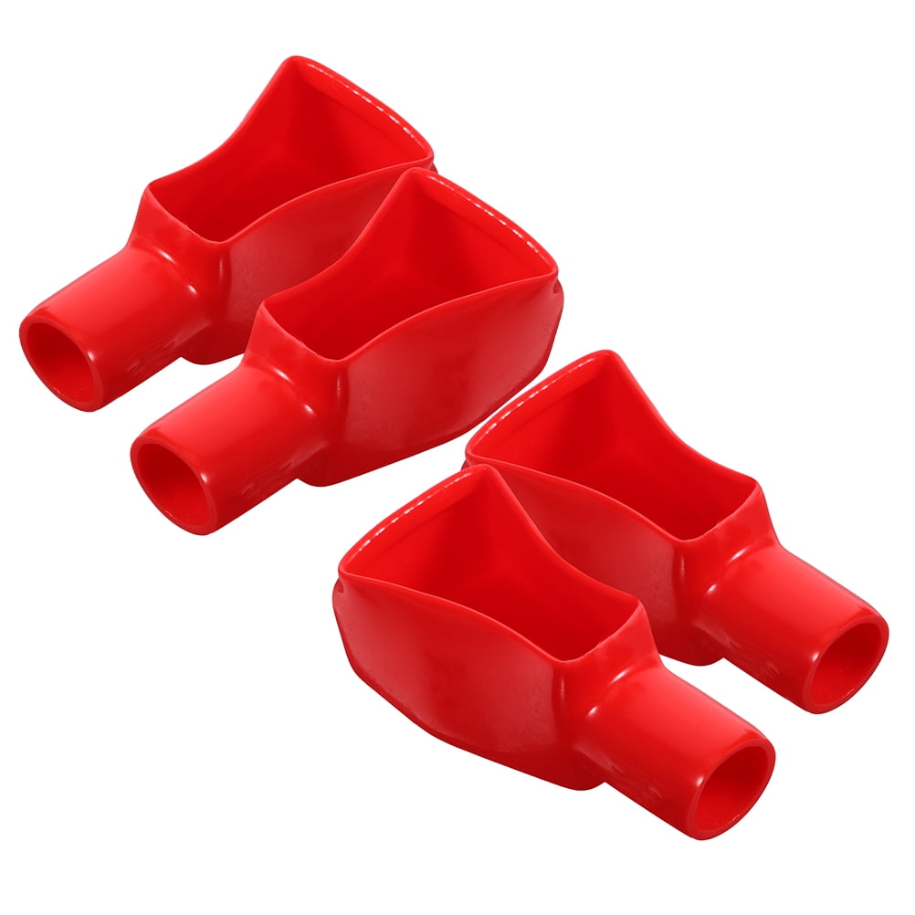 Worgeous 4 Pcs Battery Terminal Cover Cable Protectors for Chargers Red ...