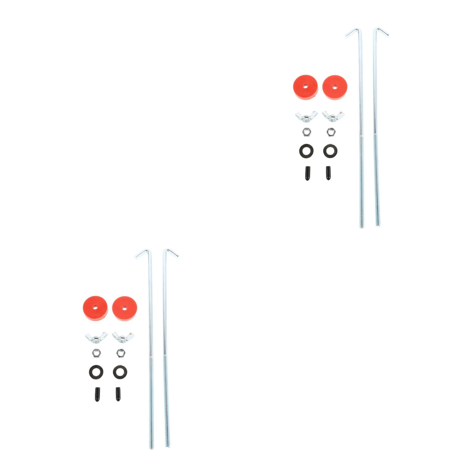 Worgeous 4 Pcs Car Battery Hold Down Kit Battery Securing Bracket ...