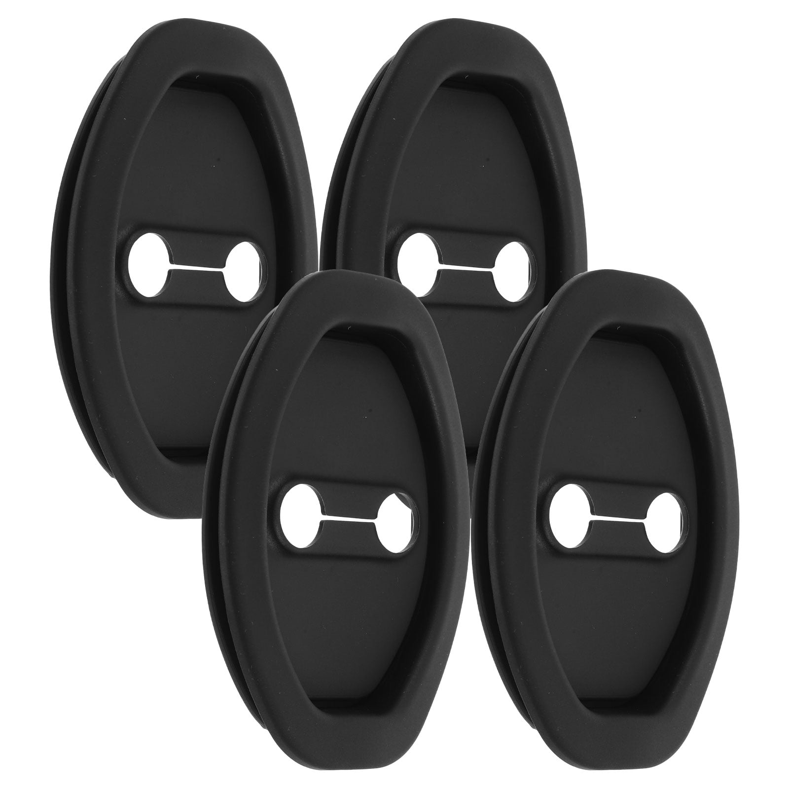 Worgeous 4pcs Car Door Lock Protective Cover Silicone Thickened Shock ...