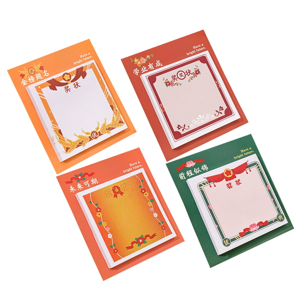 Worgeous 4 Pcs Certificate of Commendation Notes Child - Walmart.com