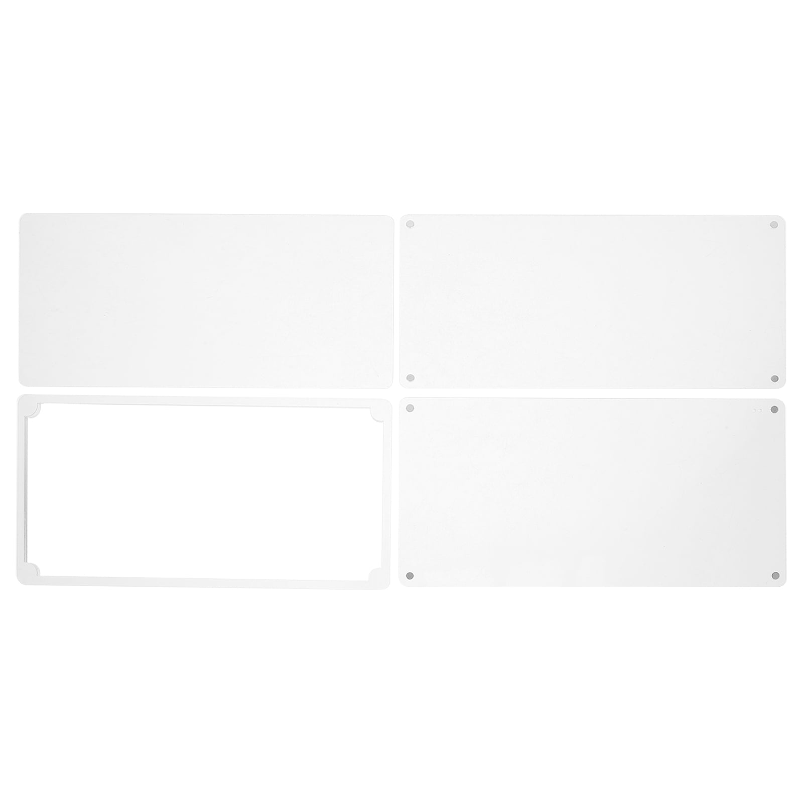 Worgeous 4 Pcs Clear Acrylic Sheets for DIY Crafting and Decorative ...