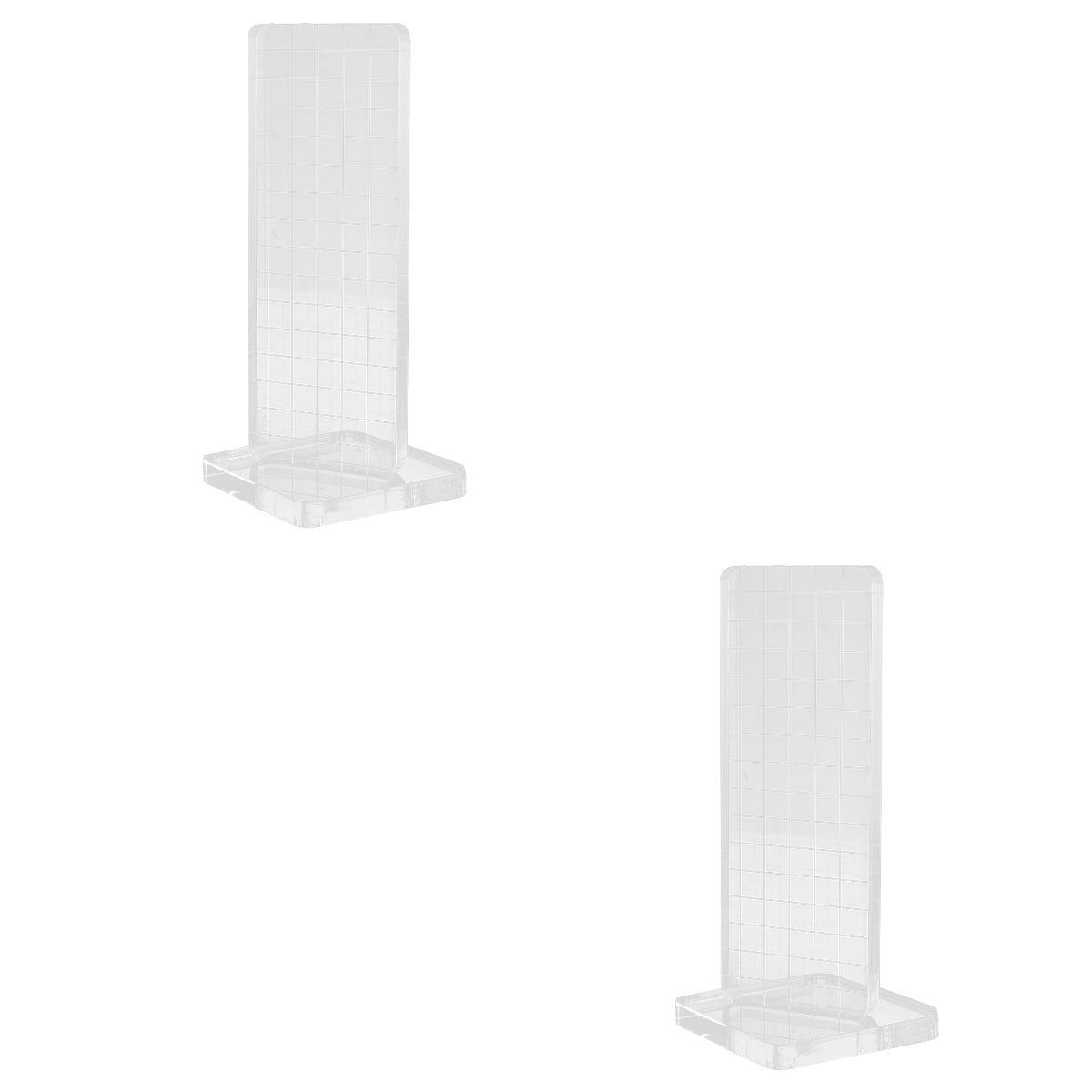 Worgeous 4 Pcs Crystal Stamps Pad Tools DIY Stamp Acrylic Block Pad (A ...