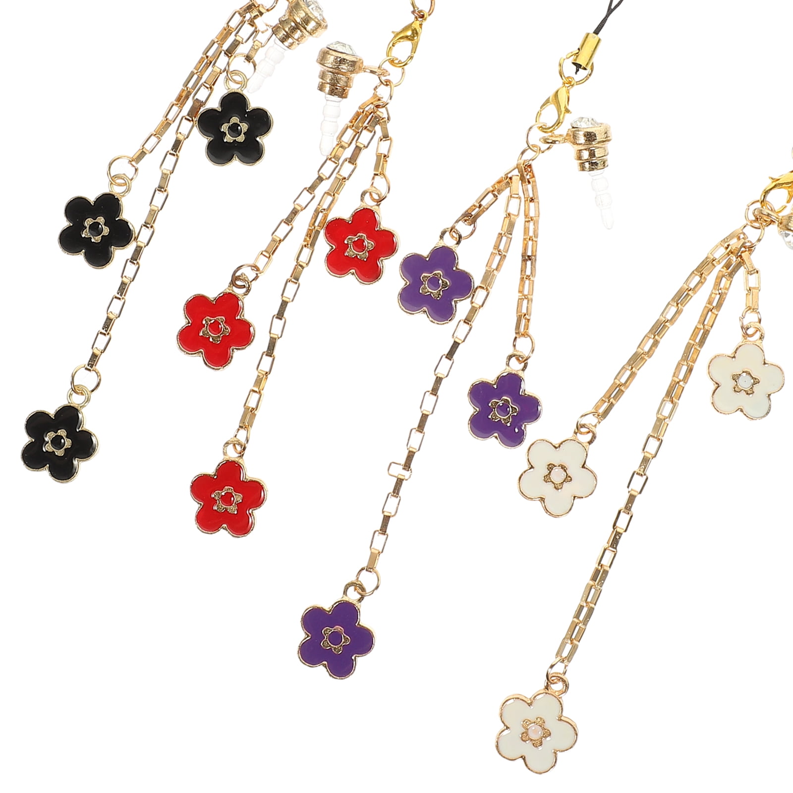 Worgeous 4 Pcs Earphone Port Plug Dust Plug Pendant Cell Phone Dust ...