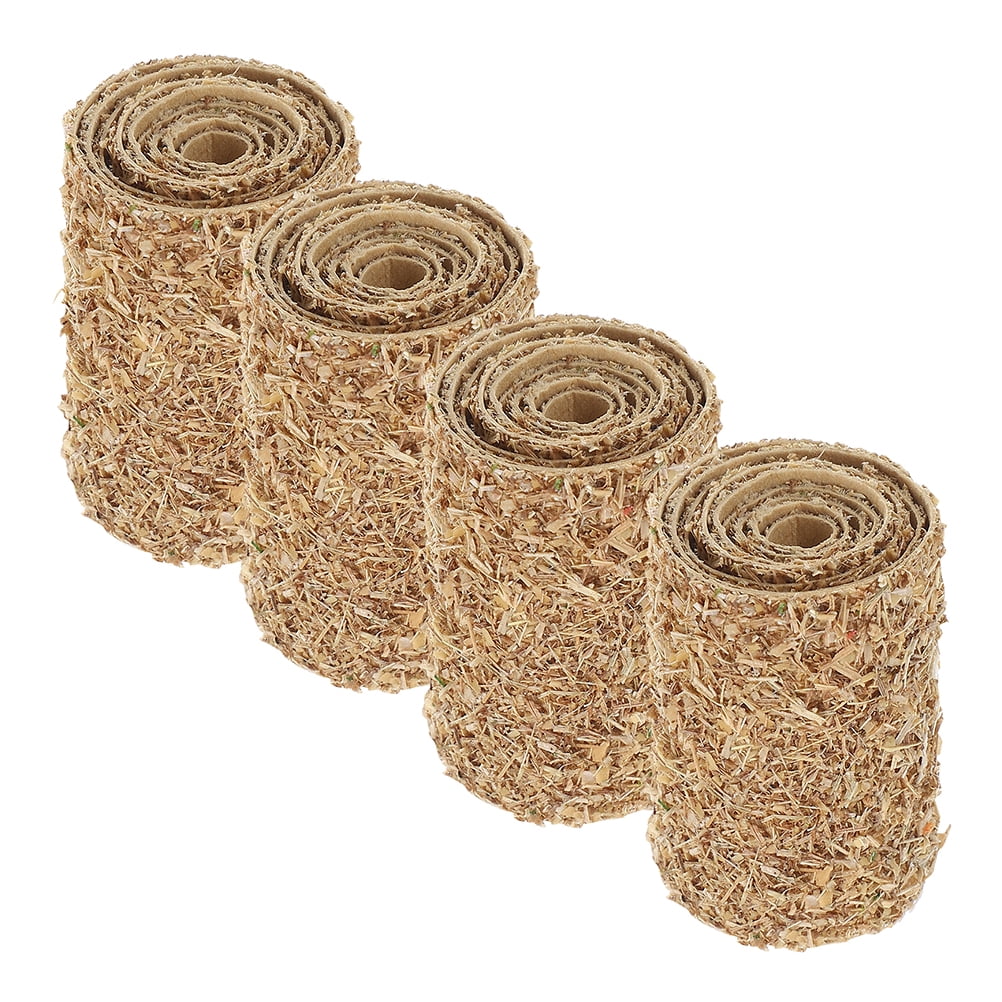 Worgeous 4 Pcs Fake Straw Grass Circle Simulated Grass Circle 2.00X2 ...
