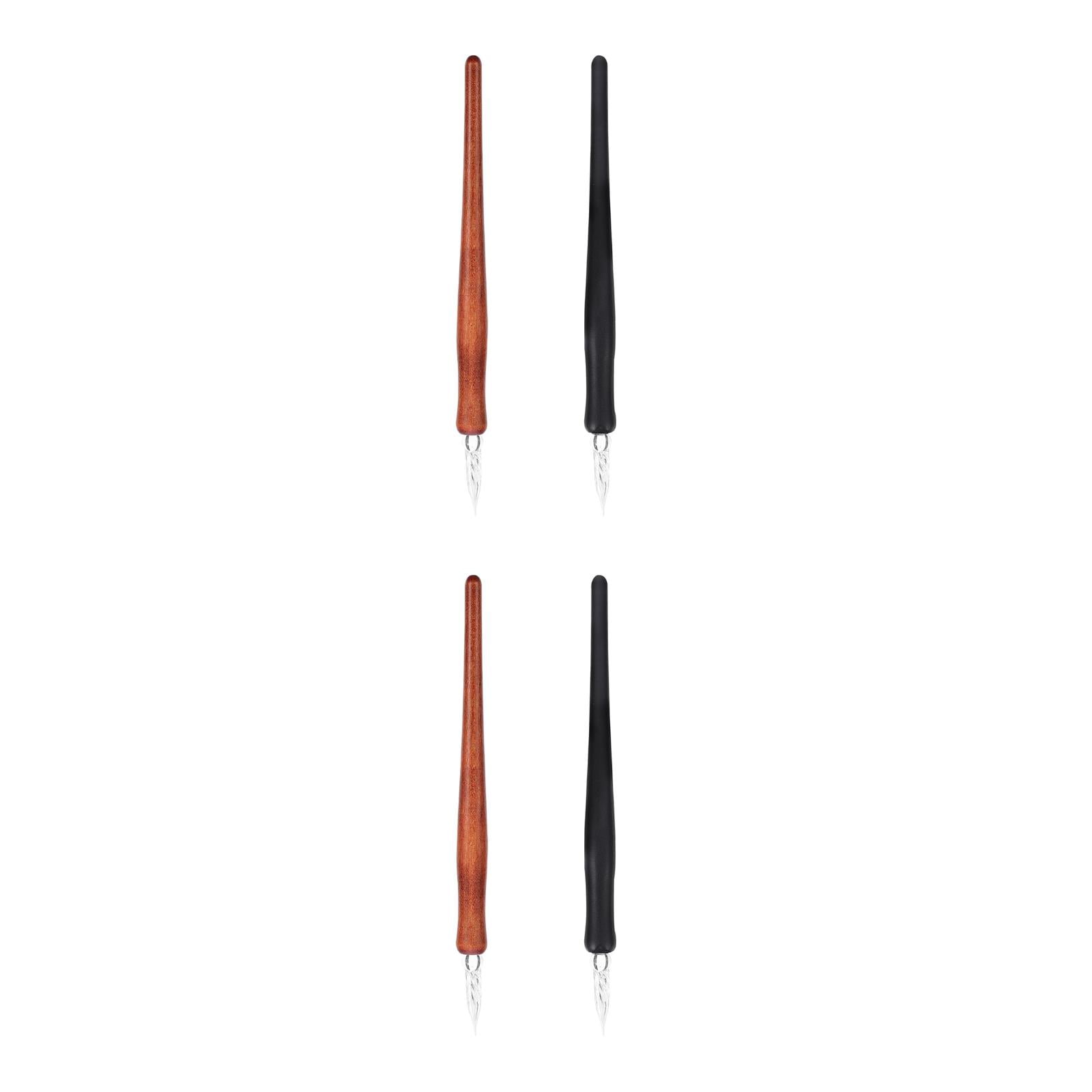 Worgeous 4 Pcs Glass Dip Pen Glass Calligraphy Pens Glass Dip Pen ...