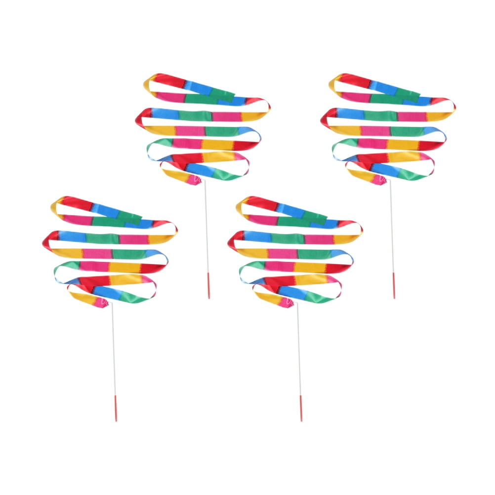 Worgeous 4 Pcs Gymnastics Ribbon Dance Streamer Toy Outdoor Toys for ...