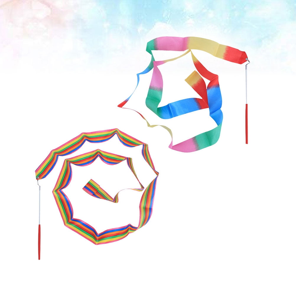 Worgeous 4 Pcs Kids Dancing Streamers Circus Skill Ribbon Gymnastics ...